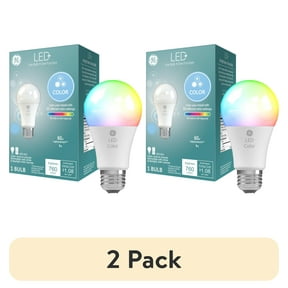 Merkury Smart LED Bulb - 9W (60W Eqv) RGBW Dimmable A19 Light, E26 Base ...