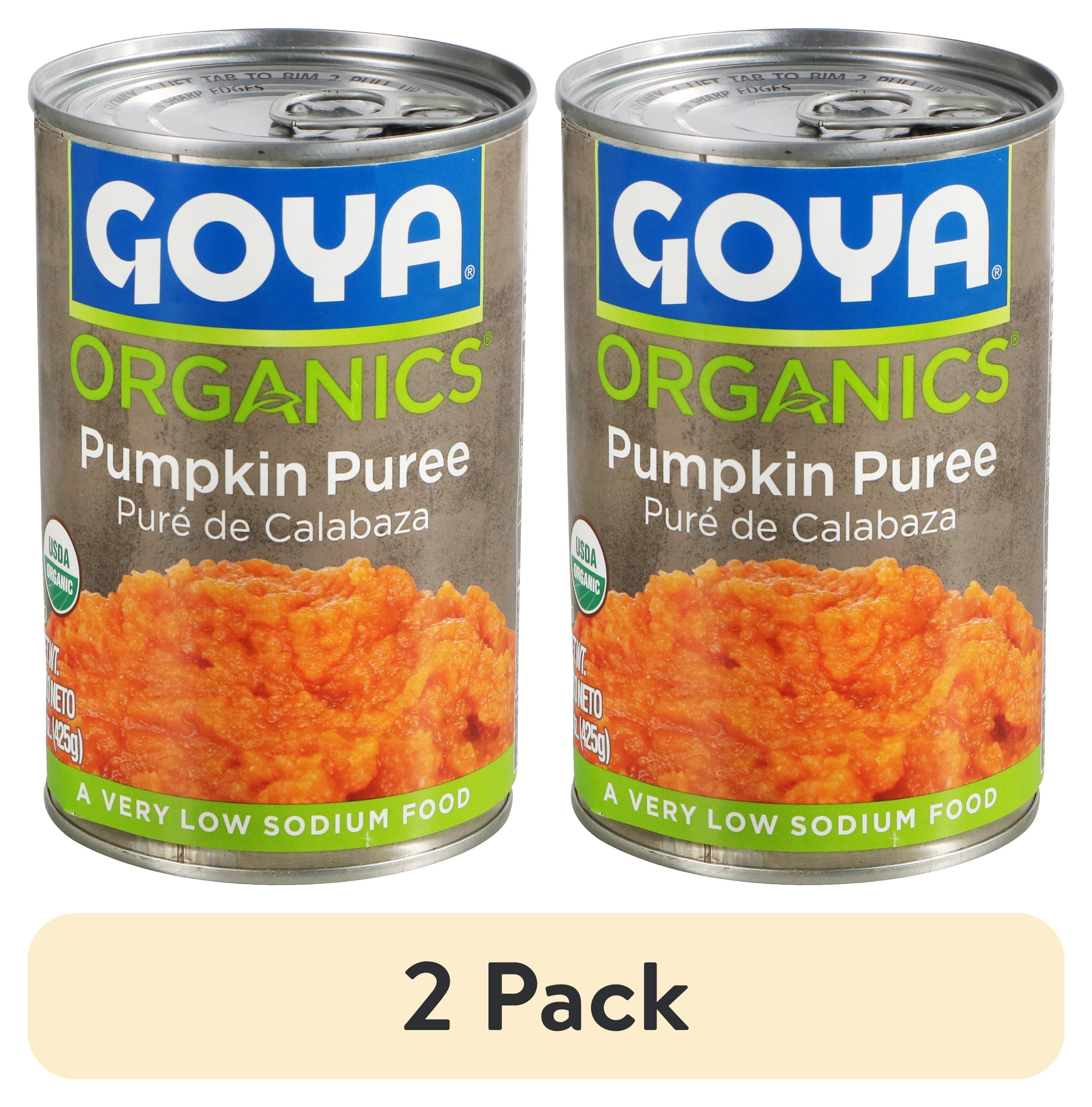 (2 pack) Goya Organics Pumpkin Puree 15 oz - USDA Certified Organic, No ...