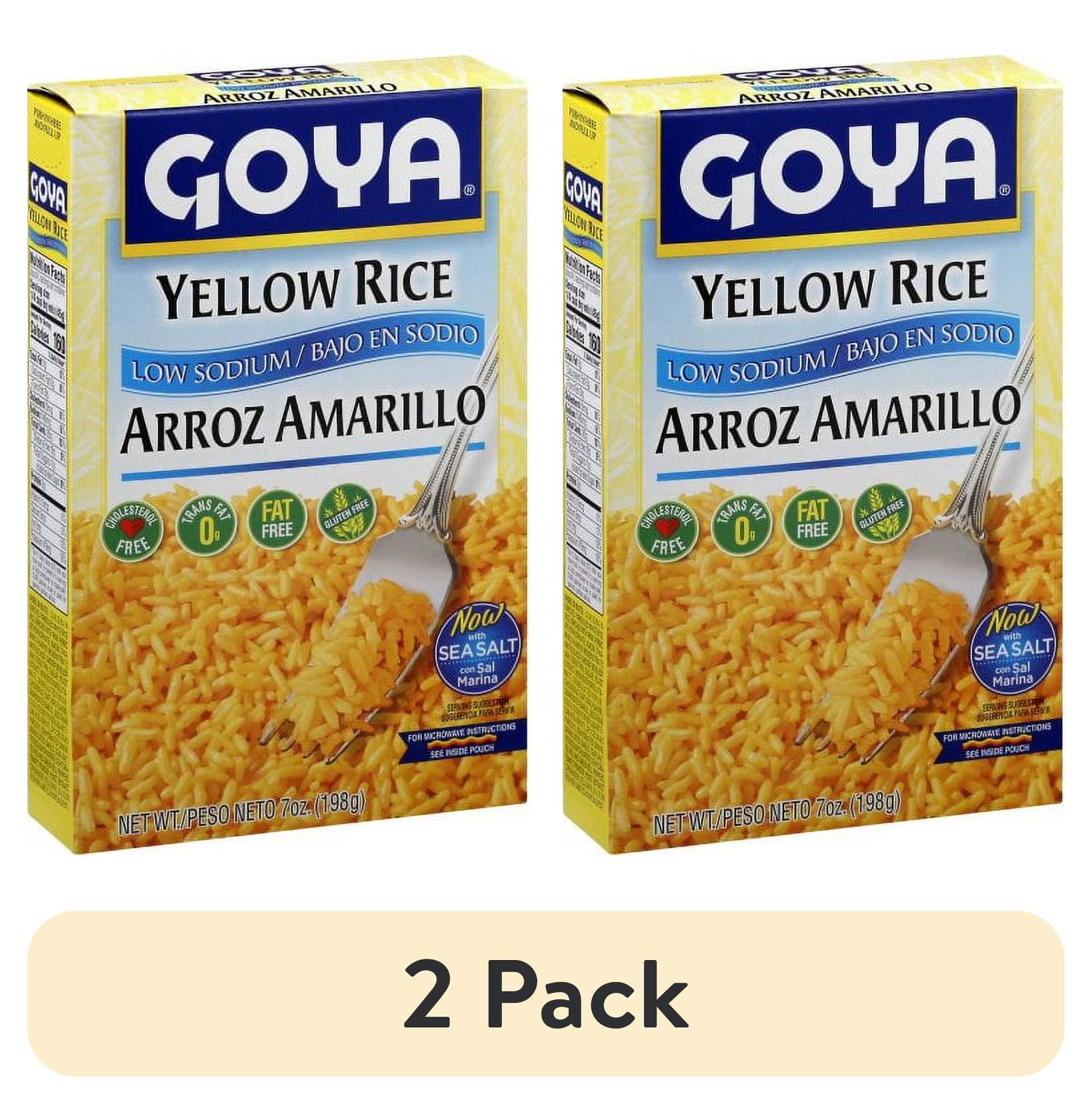 (2 pack) GOYA Yellow Rice Low Sodium 7 Oz - Walmart.com