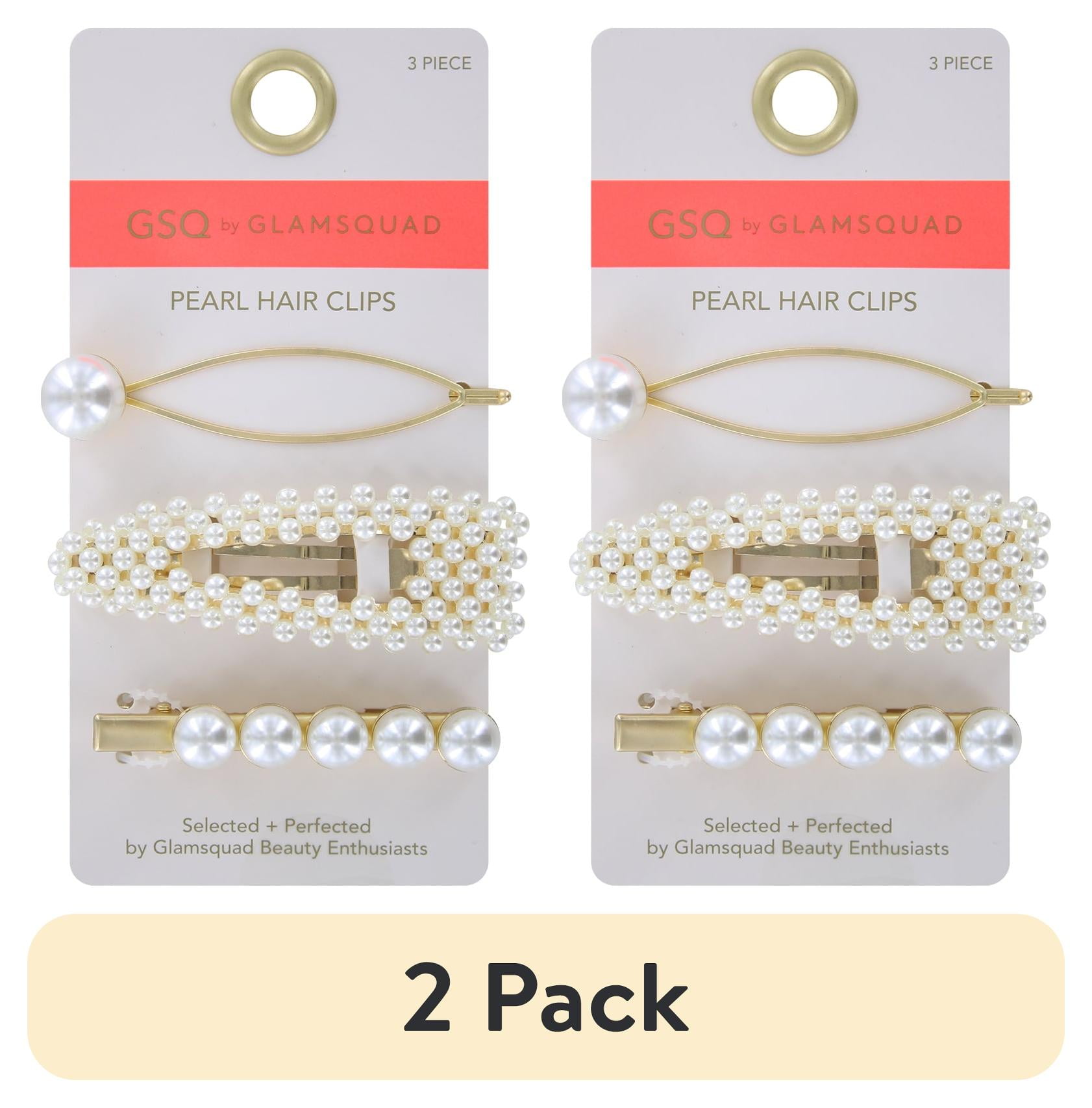 (2 pack) GSQ by Glamsquad Pear Hair Clips and Bobby Pins, 3-Piece ...