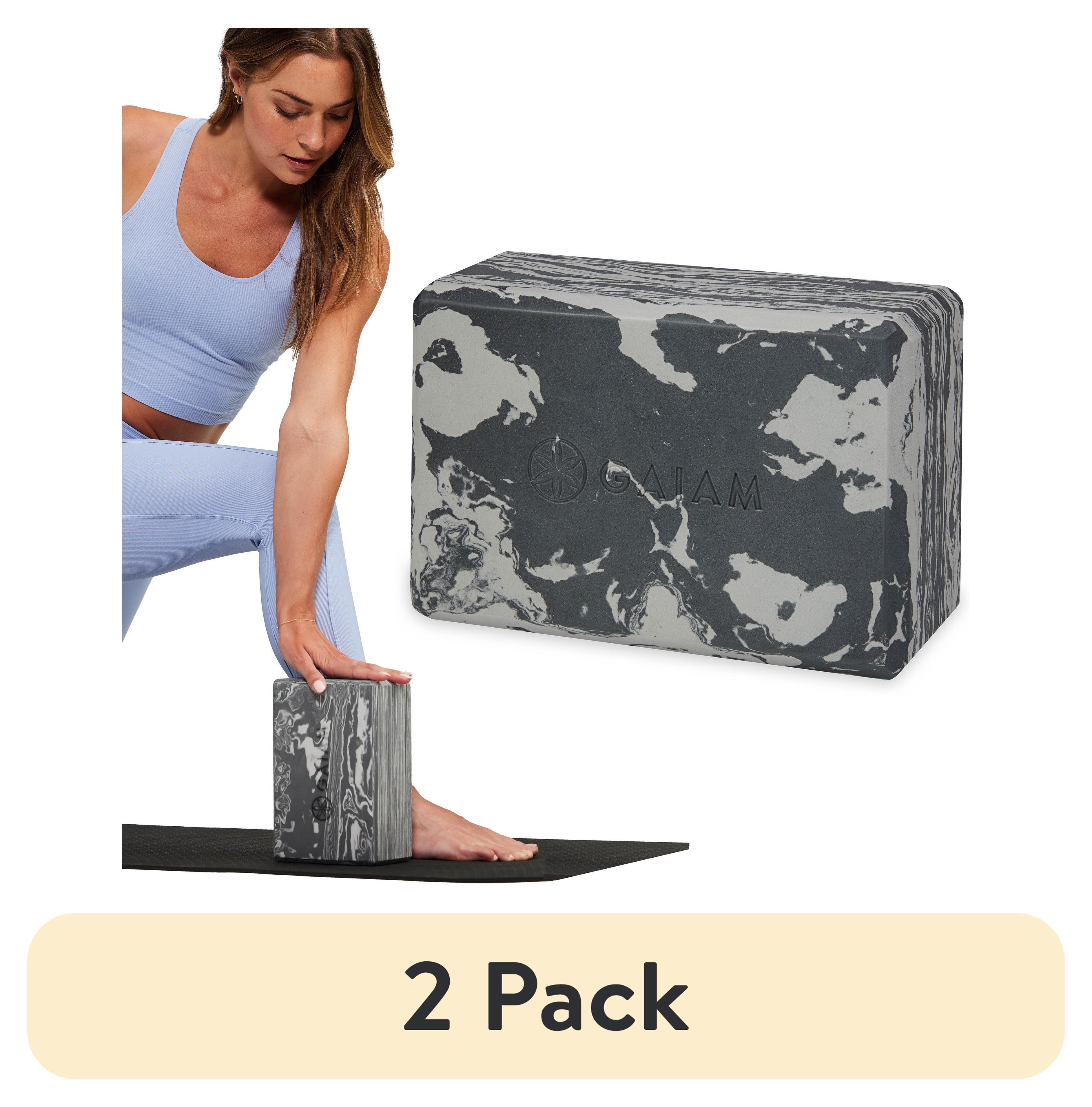 (2 pack) Gaiam Printed Fashion Yoga Block, Made from Sturdy Foam ...