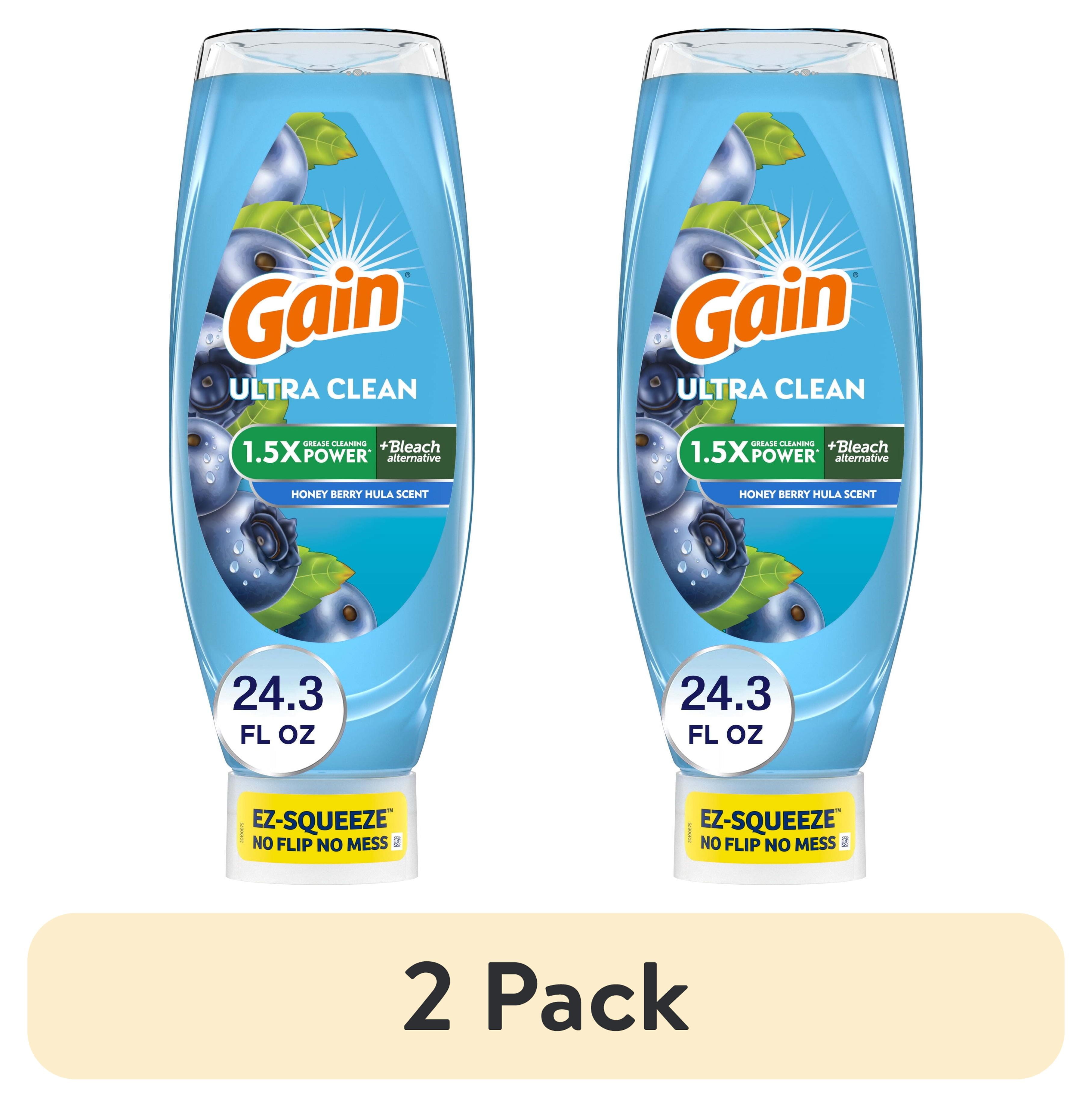 (2 pack) Gain EZ-Squeeze Dishwashing Liquid Dish Soap, Honeyberry Hula ...
