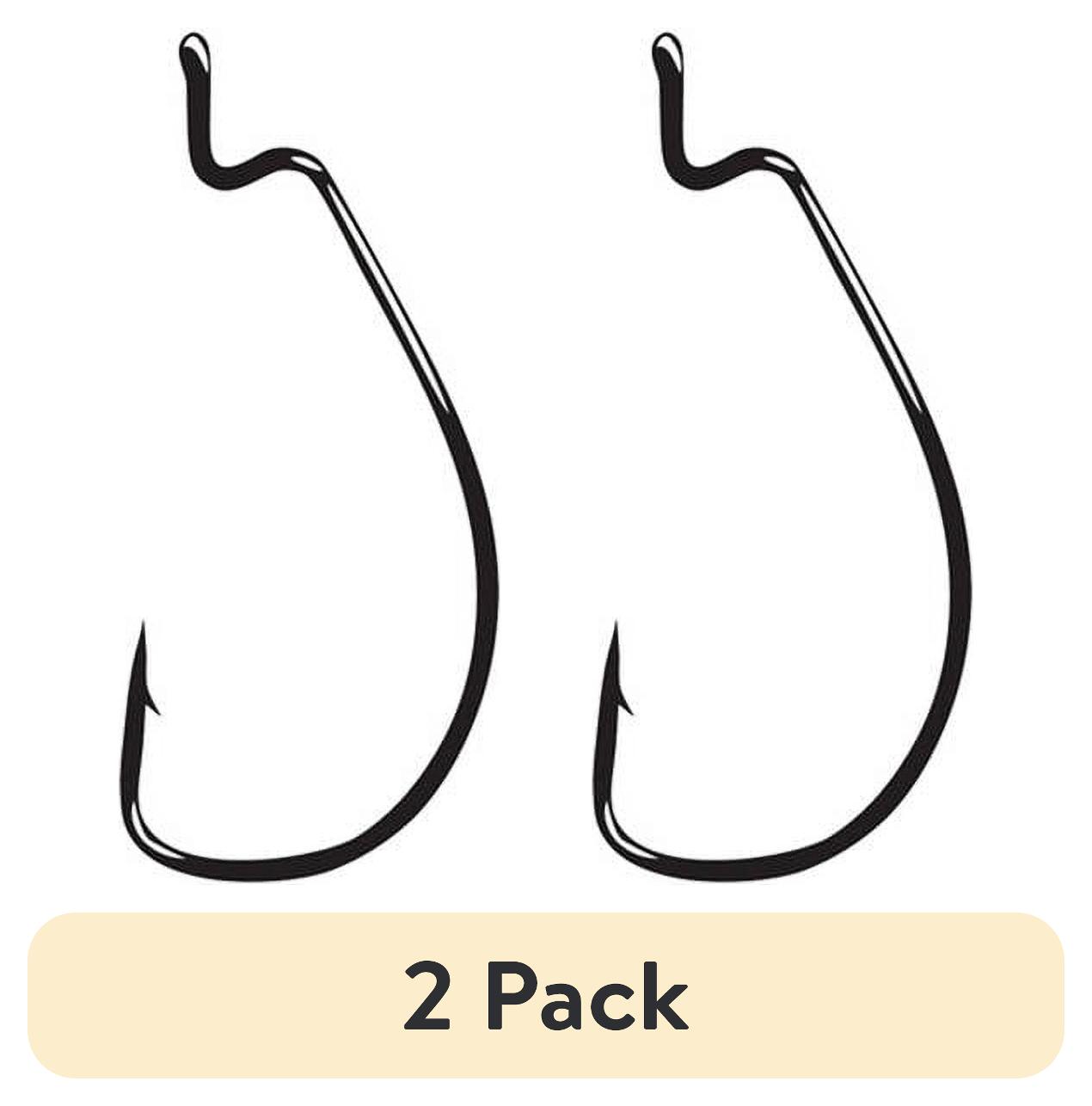 (2 pack) Gamakatsu Worm Offset EWG Hook in High Quality Carbon Steel ...