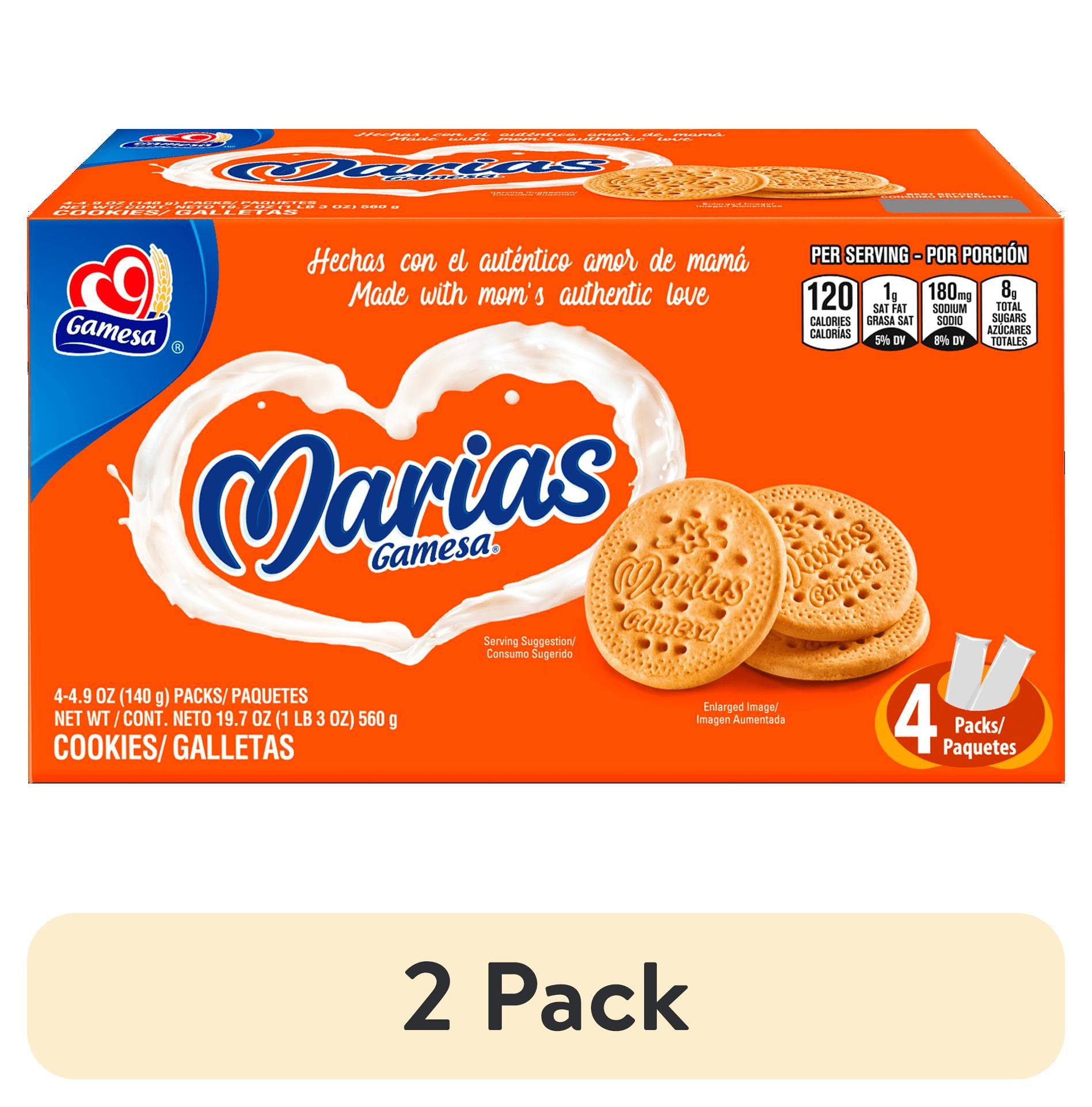 (2 pack) Gamesa Marias Cookies, 4.9 oz 4 Count - Walmart.com