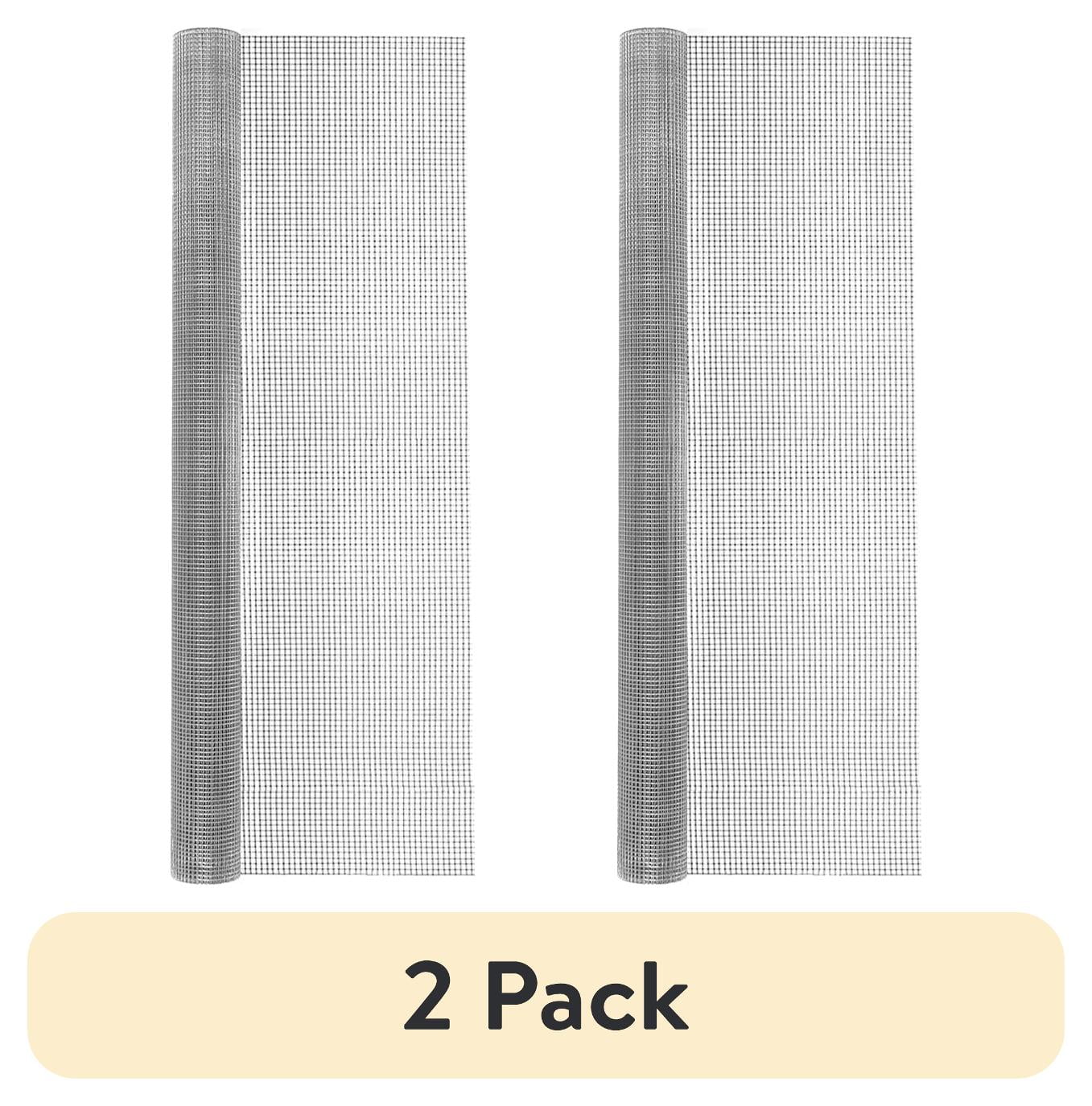 (2 pack) Garden Craft 36in H x 5ft L Gray Steel Hardware Cloth with 1/4 ...