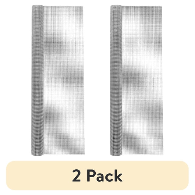(2 pack) Garden Craft 36in H x 5ft L Gray Steel Hardware Cloth with 1/4 ...