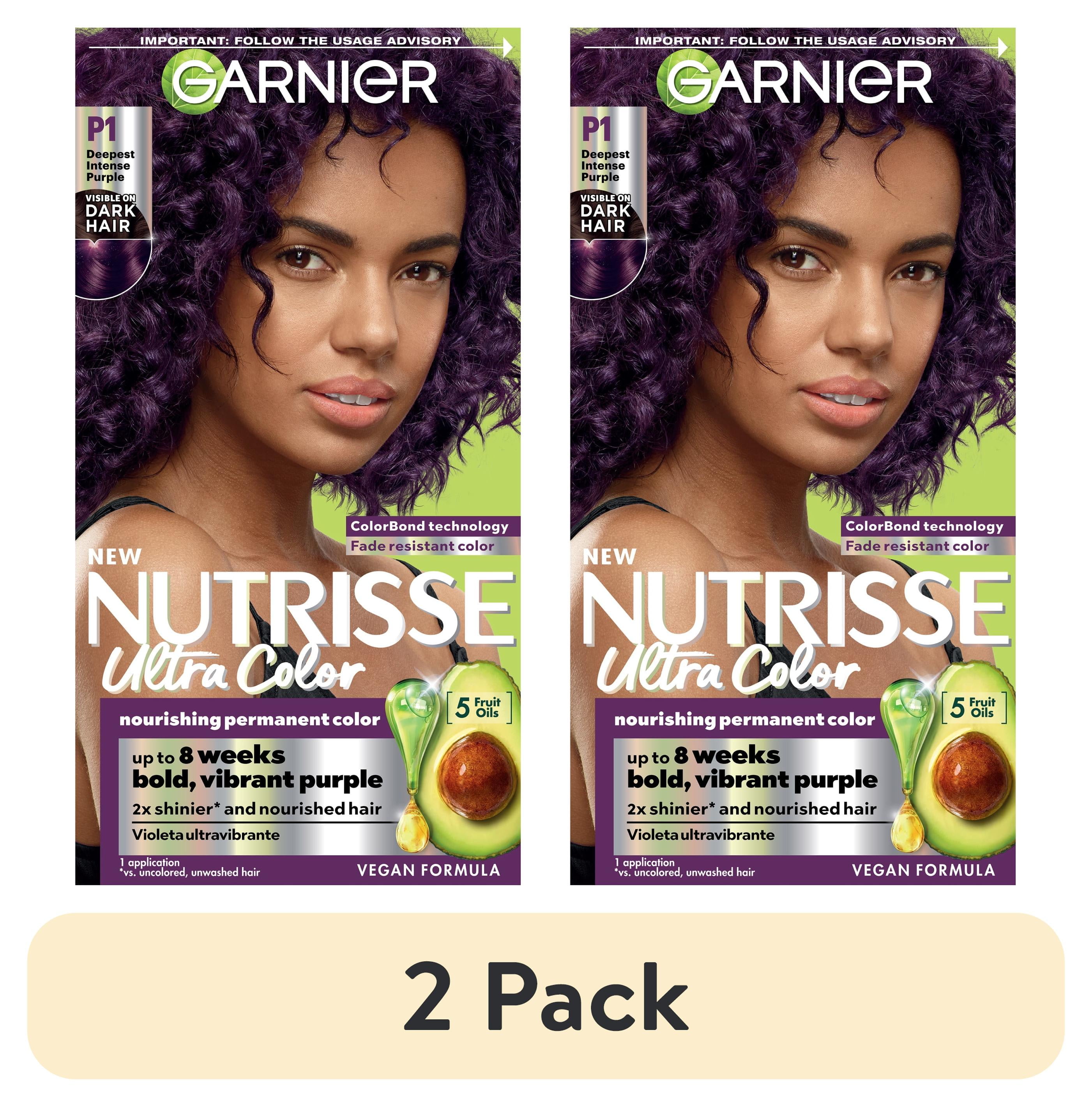 (2 pack) Garnier Nutrisse Ultra Color Nourishing Permanent Hair Color ...
