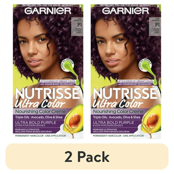 (2 pack) Garnier Nutrisse Ultra Color Nourishing Permanent Hair Color ...