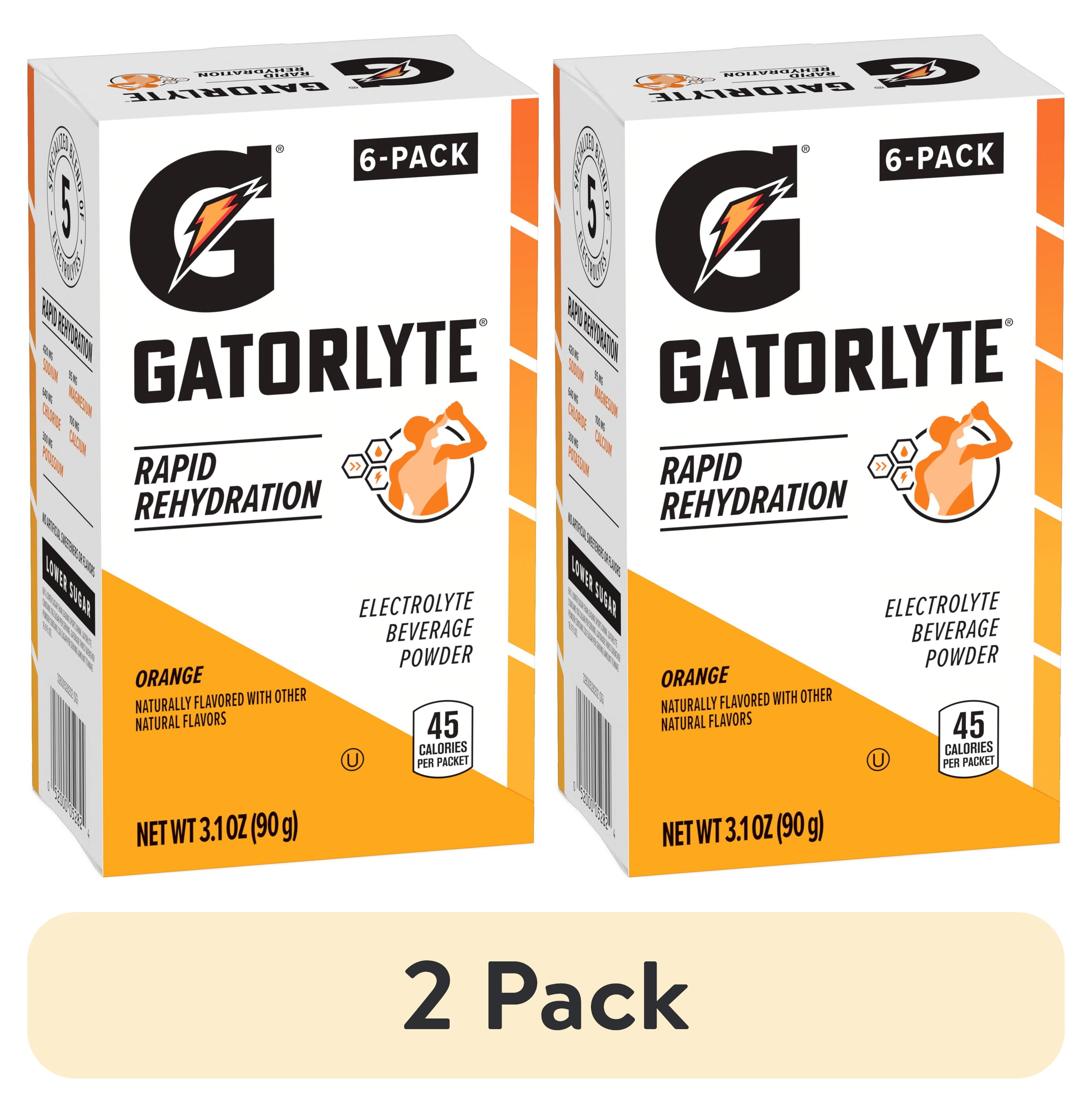 (2 pack) Gatorade Gatorlyte Electrolyte Drink Mix Powder, Orange, 3.1 ...