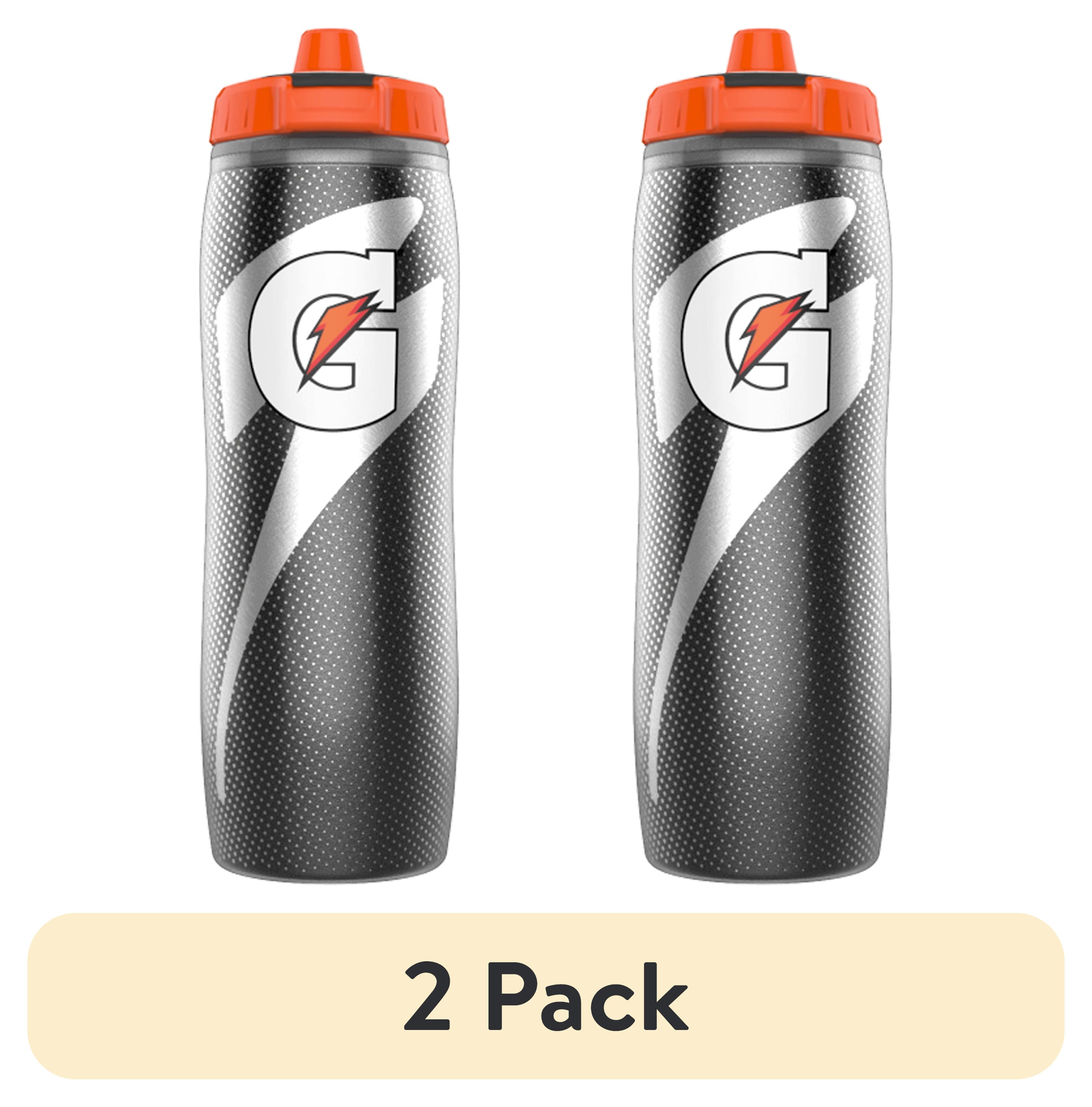 (2 pack) Gatorade Insulated Squeeze Bottle, 30oz (Black) - Walmart.com