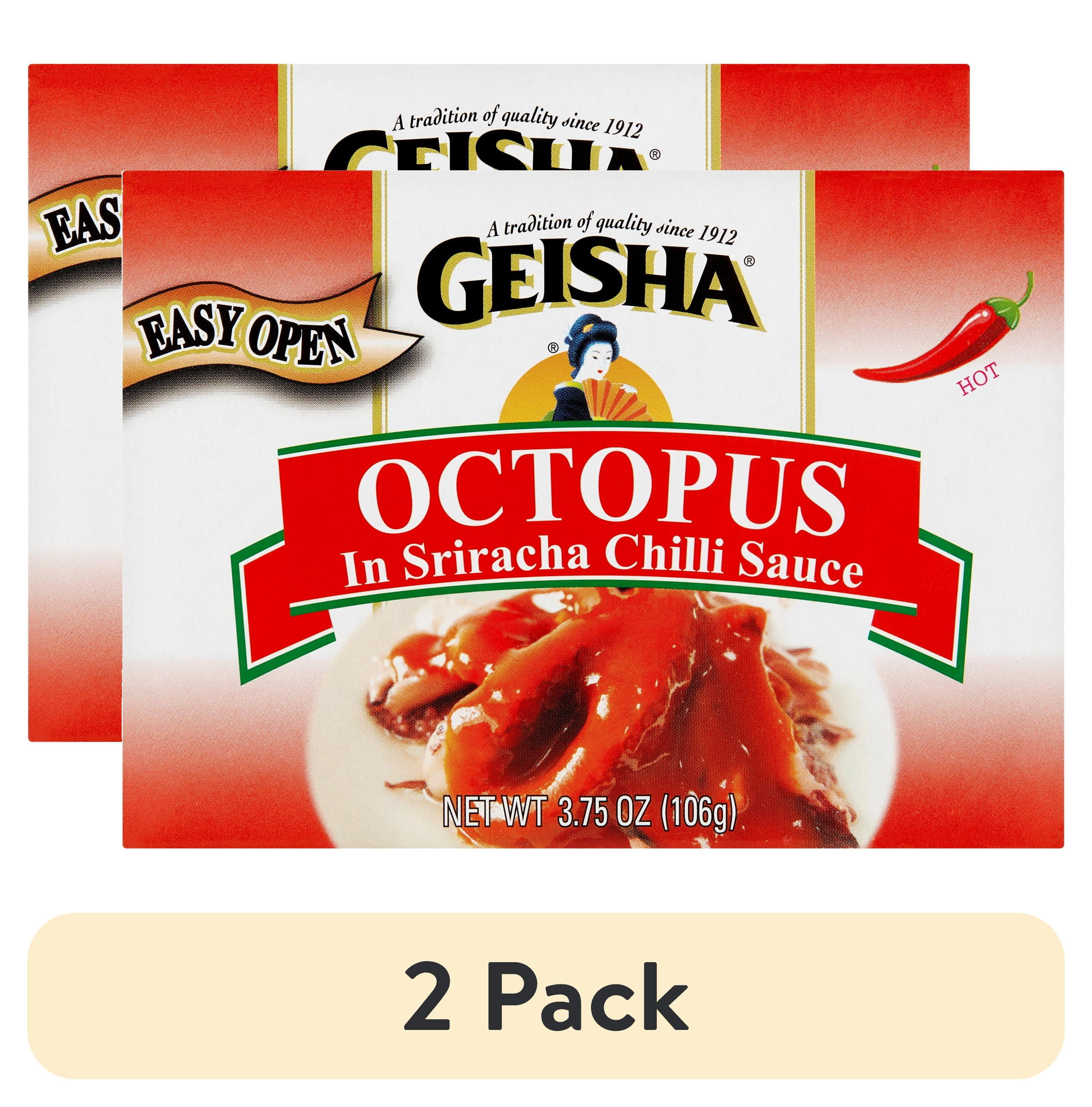 (2 pack) Geisha Octopus in Srirachara Chilli Sauce, 3.75 Oz (106g ...