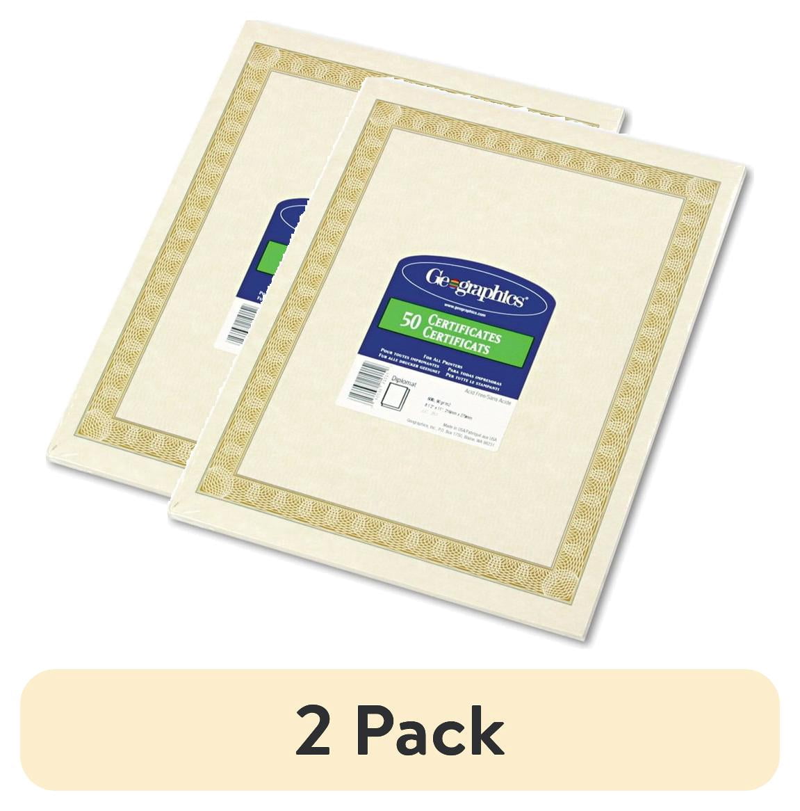 (2 pack) Geographics 21015 Archival Quality 11 in. x 8.5 in. Parchment ...