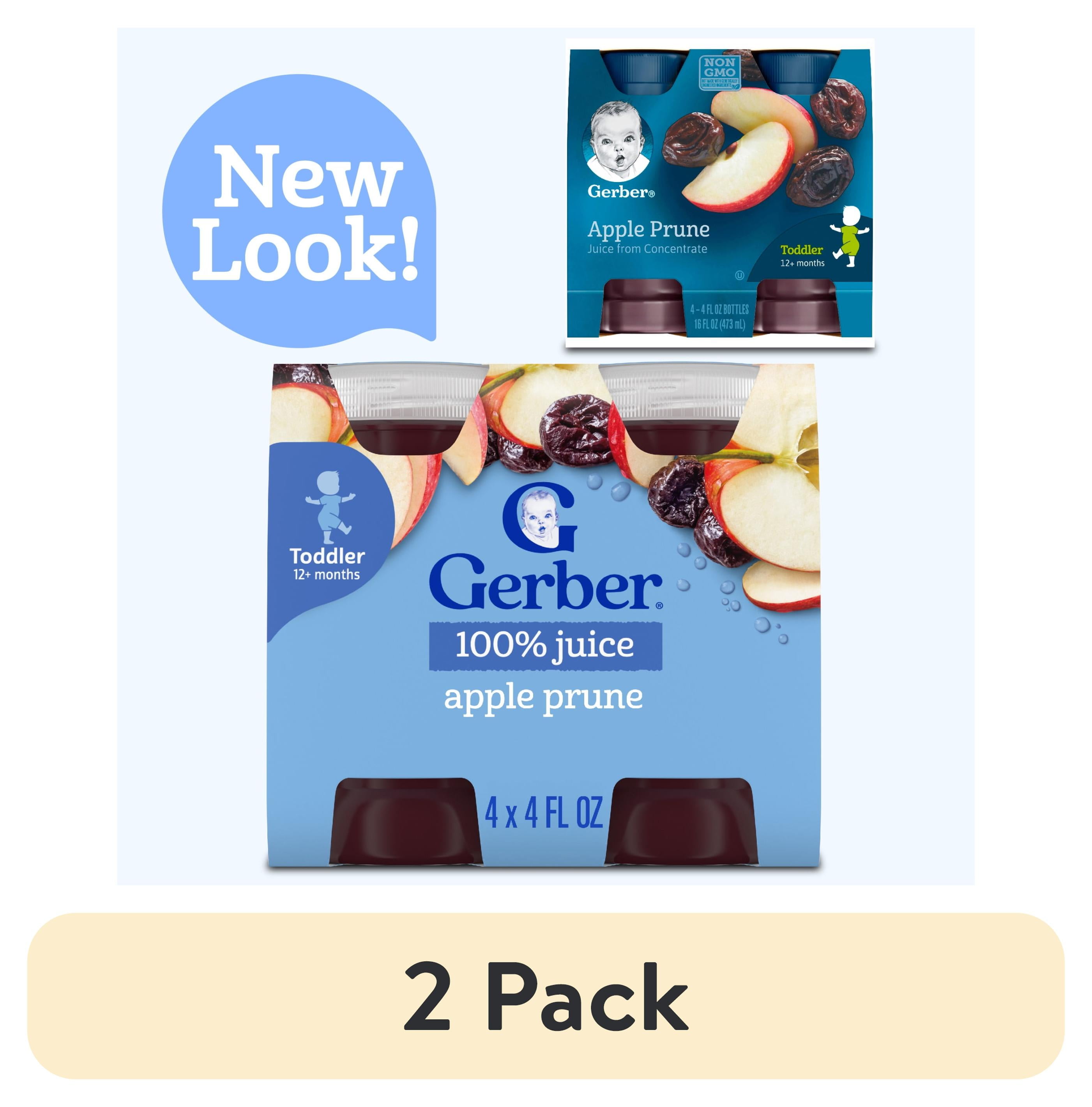 (2 pack) Gerber Toddler Baby Food, Apple Prune Fruit Juice from ...