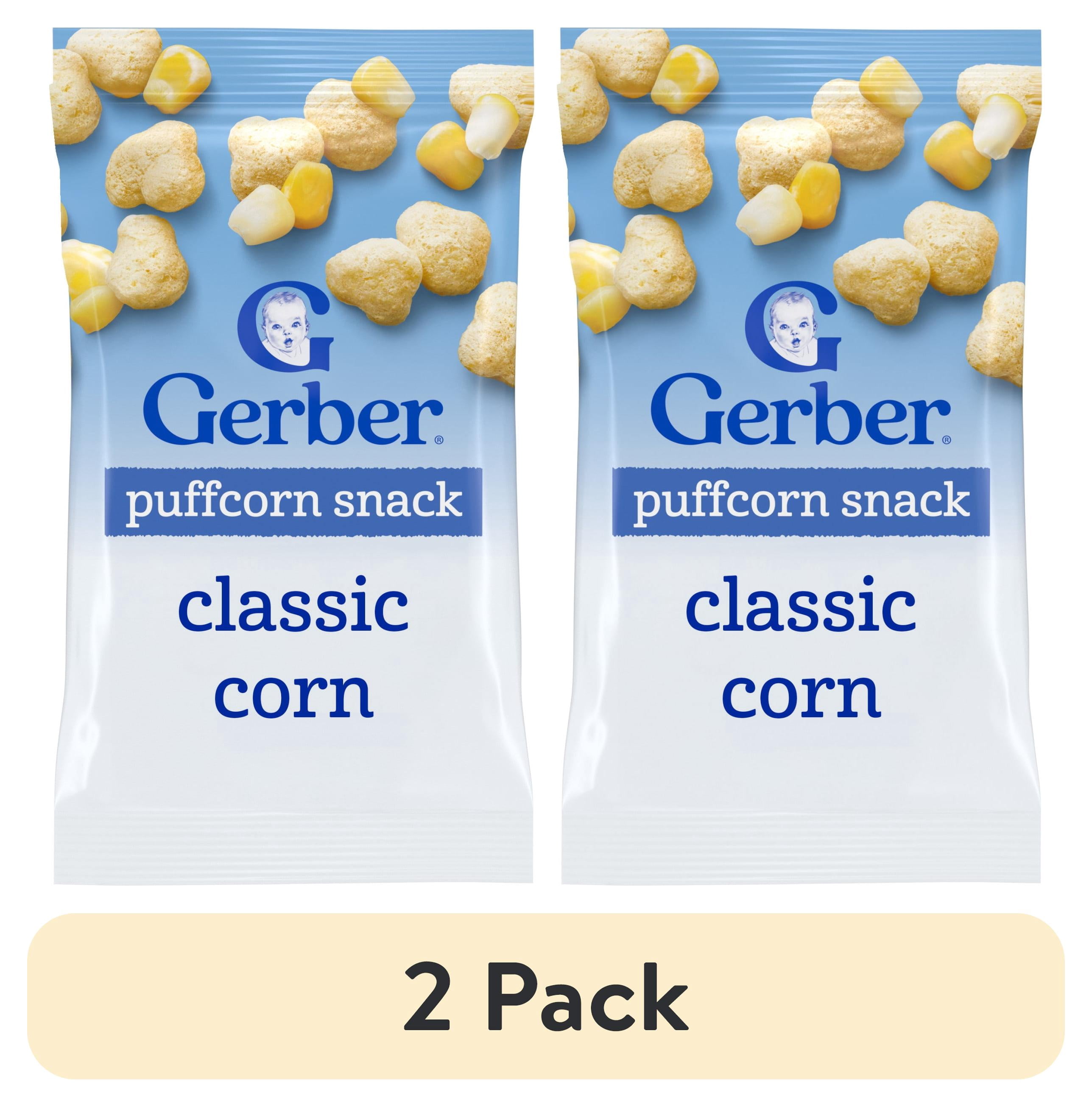 (2 pack) Gerber Toddler Snacks, Classic Corn Puffcorn Snack, Kernel ...