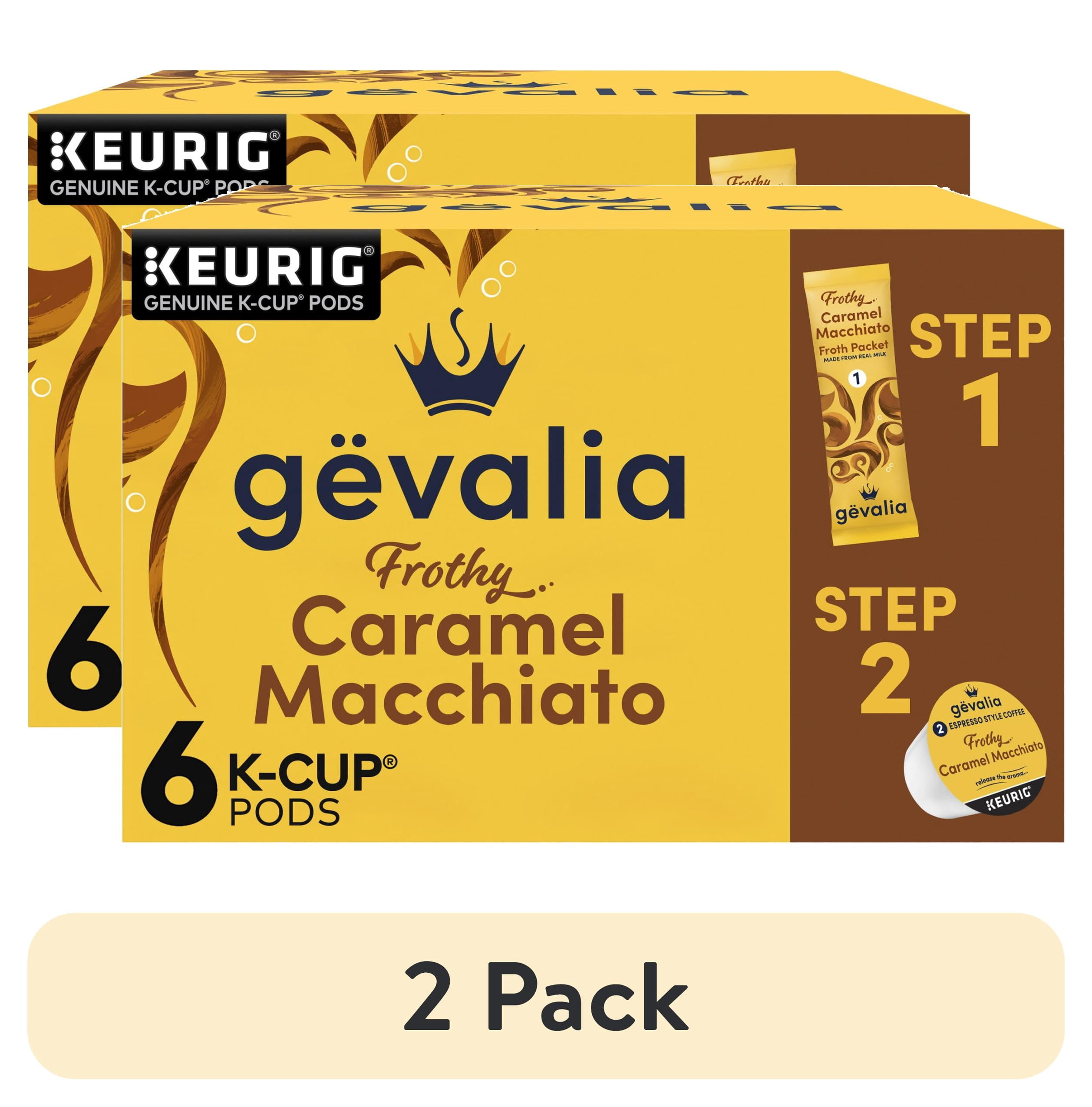 (2 pack) Gevalia Frothy 2-Step Caramel Macchiato Espresso K-Cup® Coffee ...