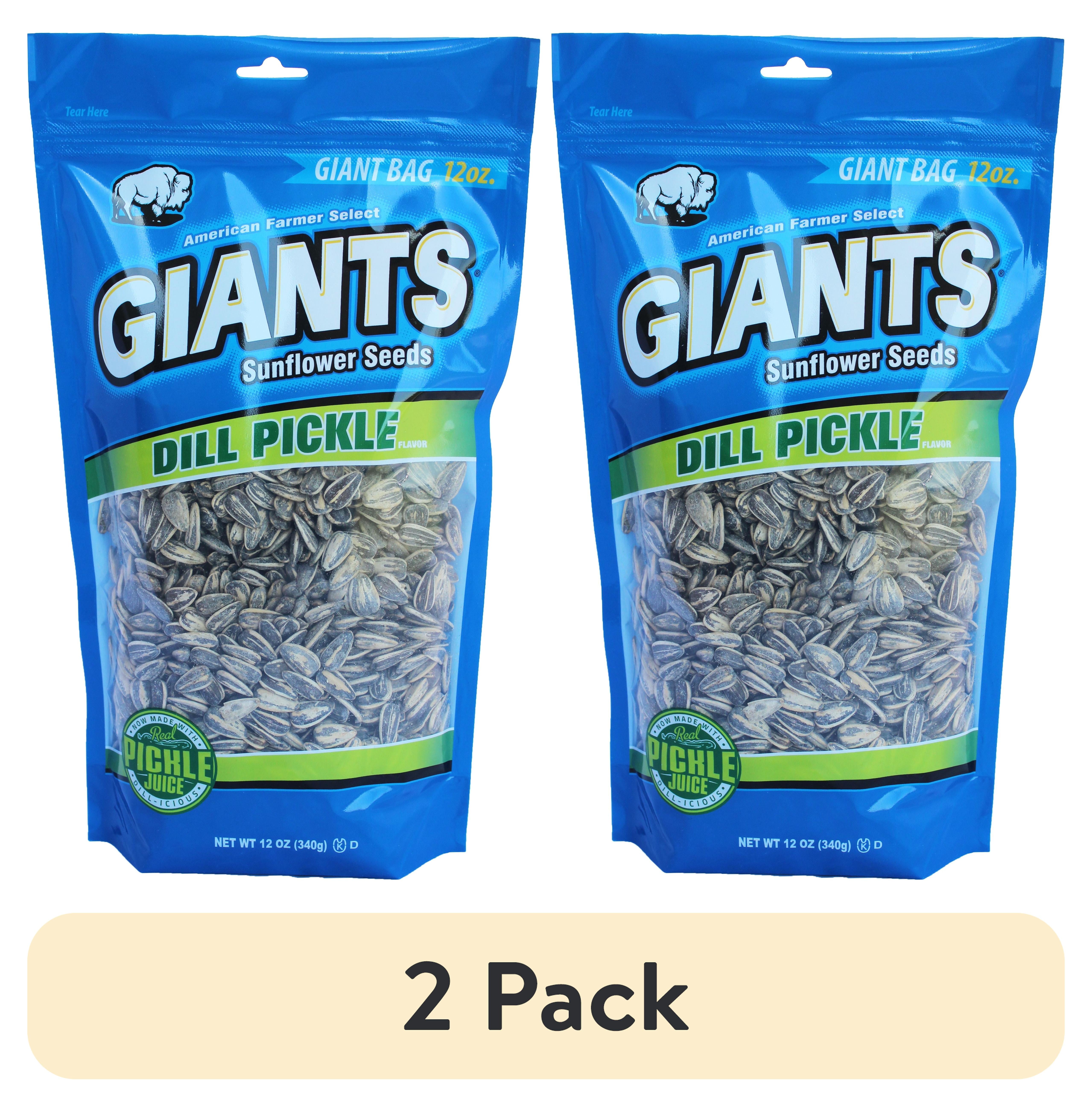 (2 pack) Giant Snacks Dill Pickle Sunflower Seeds, 12 oz - Walmart.com