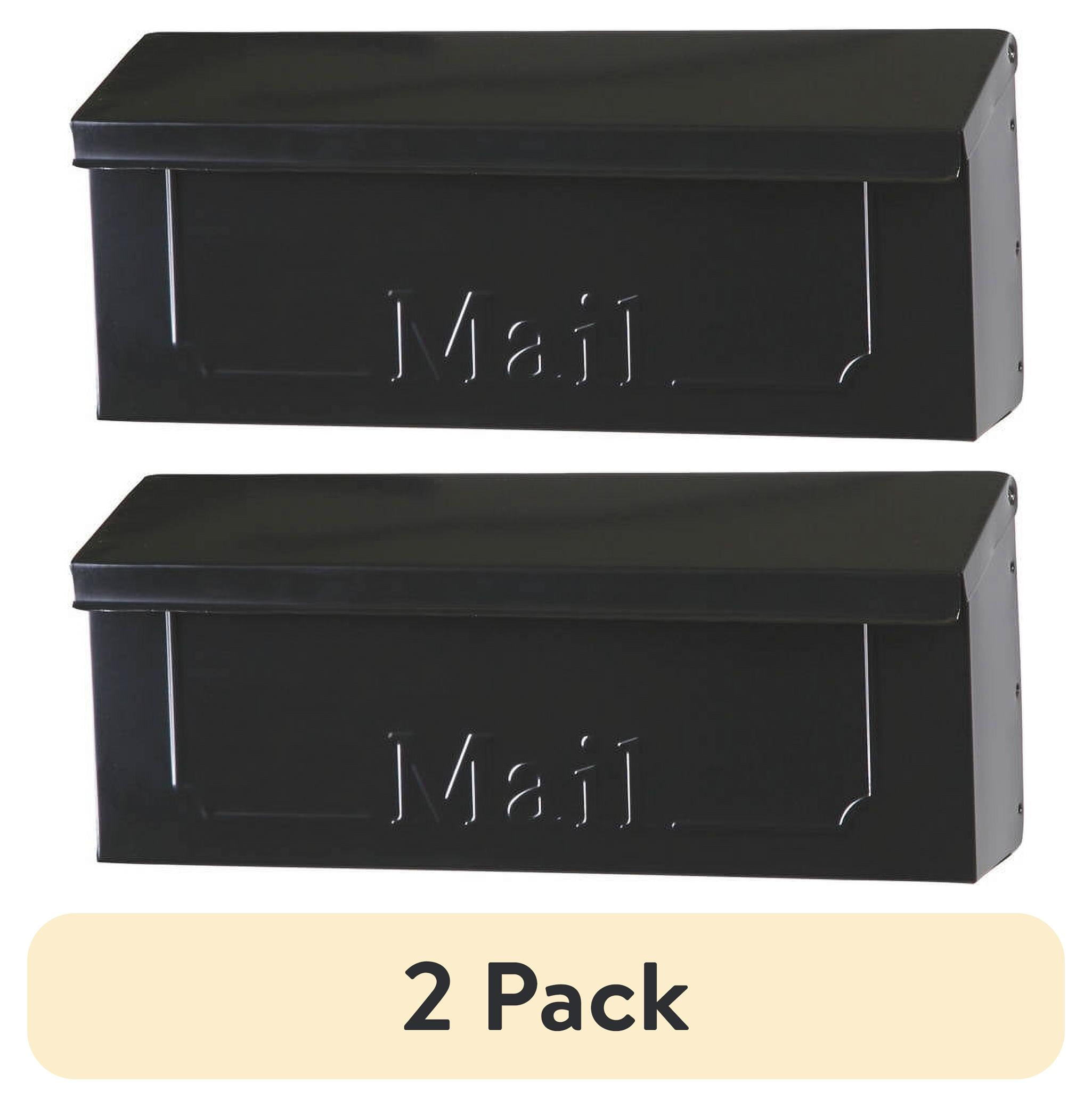 (2 pack) Gibraltar Mailboxes Townhouse Small, Steel, Wall Mount Mailbox ...