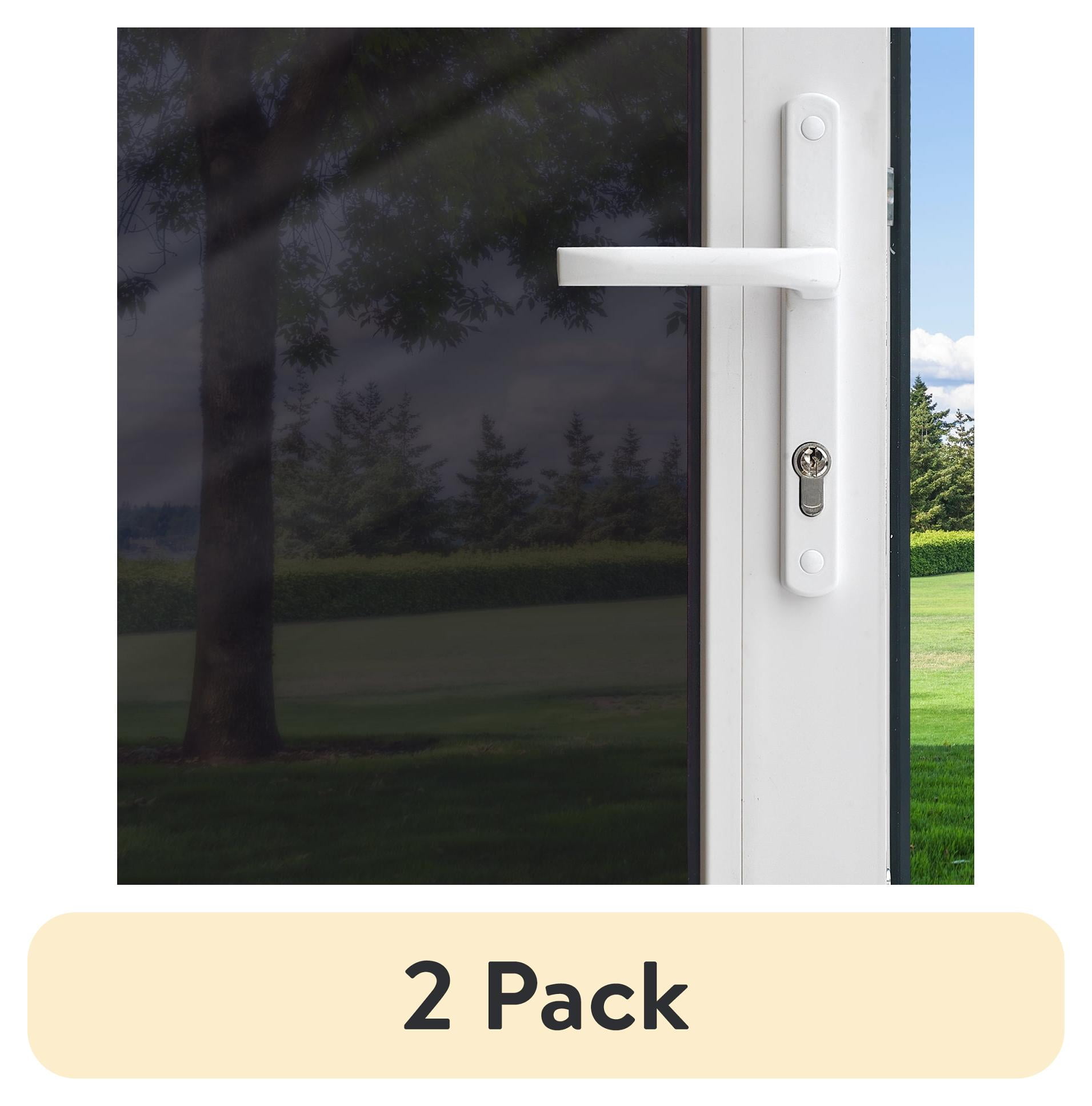 (2 pack) Gila® Privacy Black Static Cling Residential DIY Window Film ...