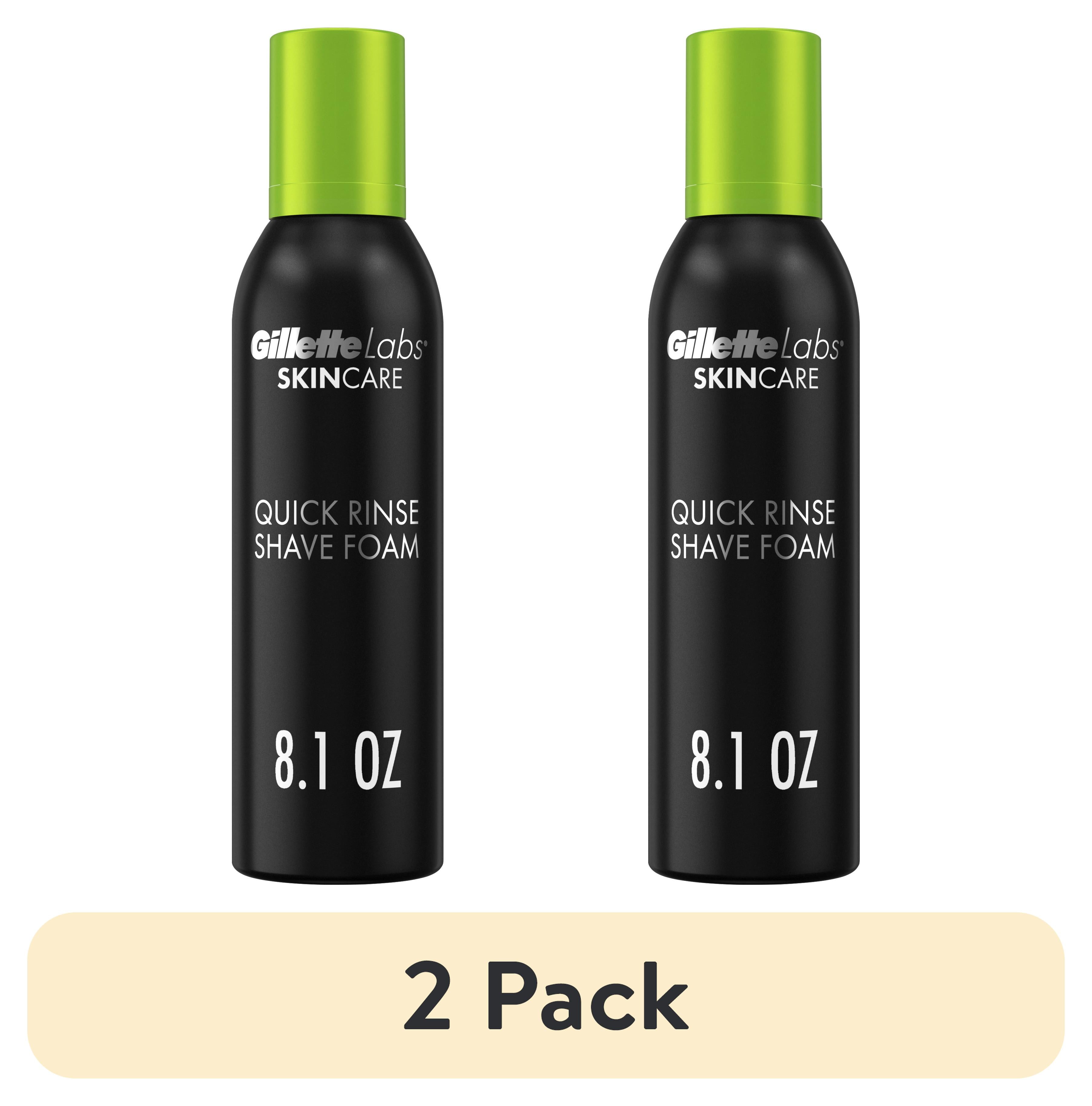 (2 pack) Gillette Labs by Gillette Quick Rinse Shaving Foam for Men ...
