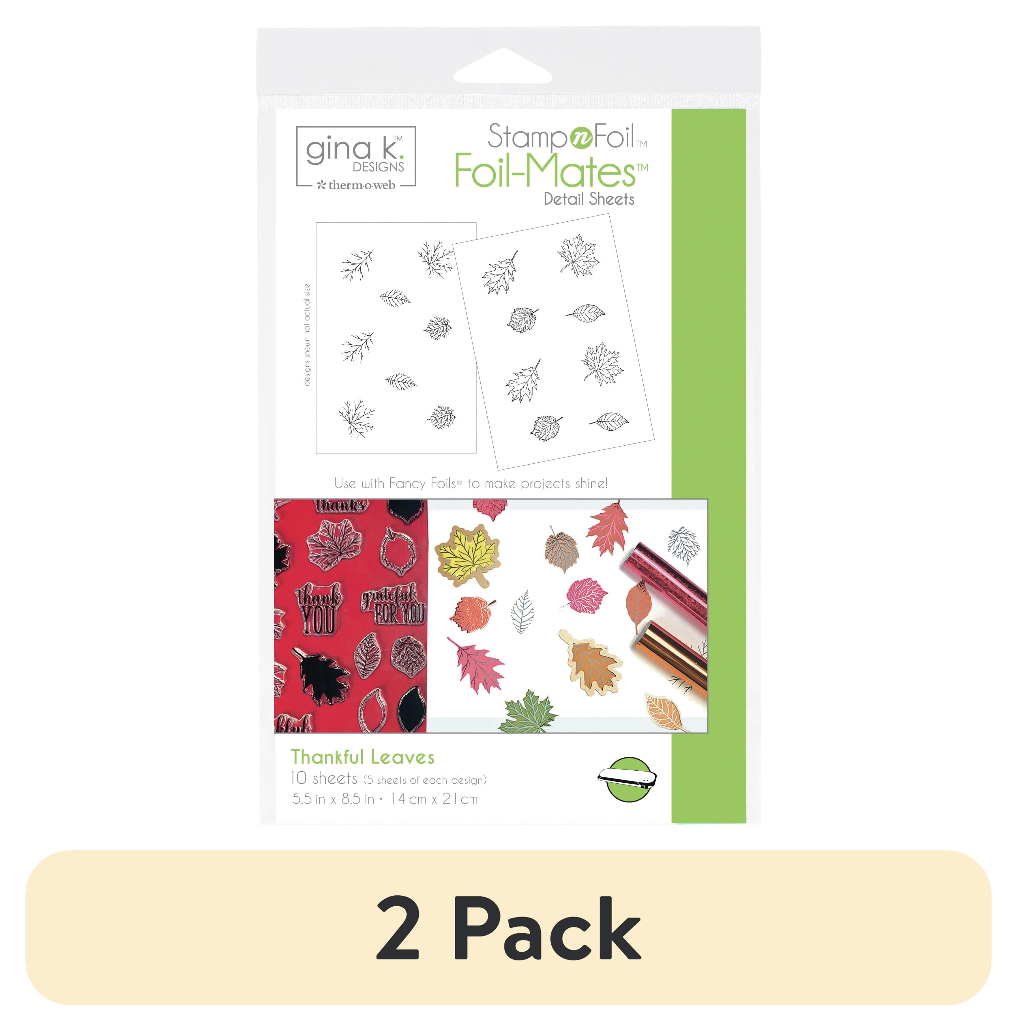 (2 pack) Gina K Designs Stampnfoil Foil-Mates Detail Sheets 10/Pkg ...