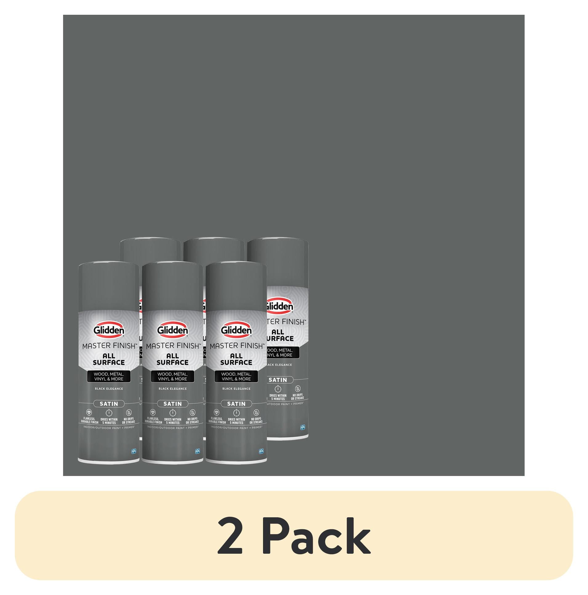 (12 pack) Glidden Master Finish 12 oz. Satin Black Elegance Interior ...