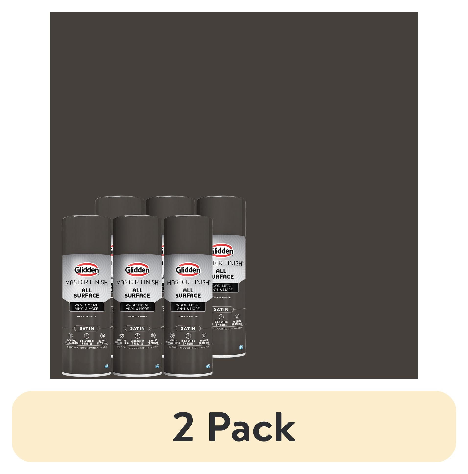 (12 pack) Glidden Master Finish 12 oz. Satin Dark Granite Interior ...