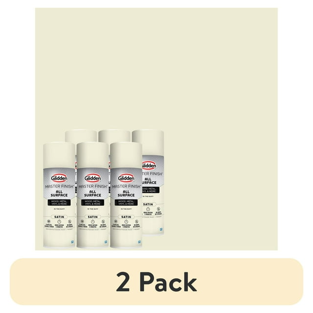 (2 pack) Glidden Master Finish 12 oz. Satin In the Buff Interior ...