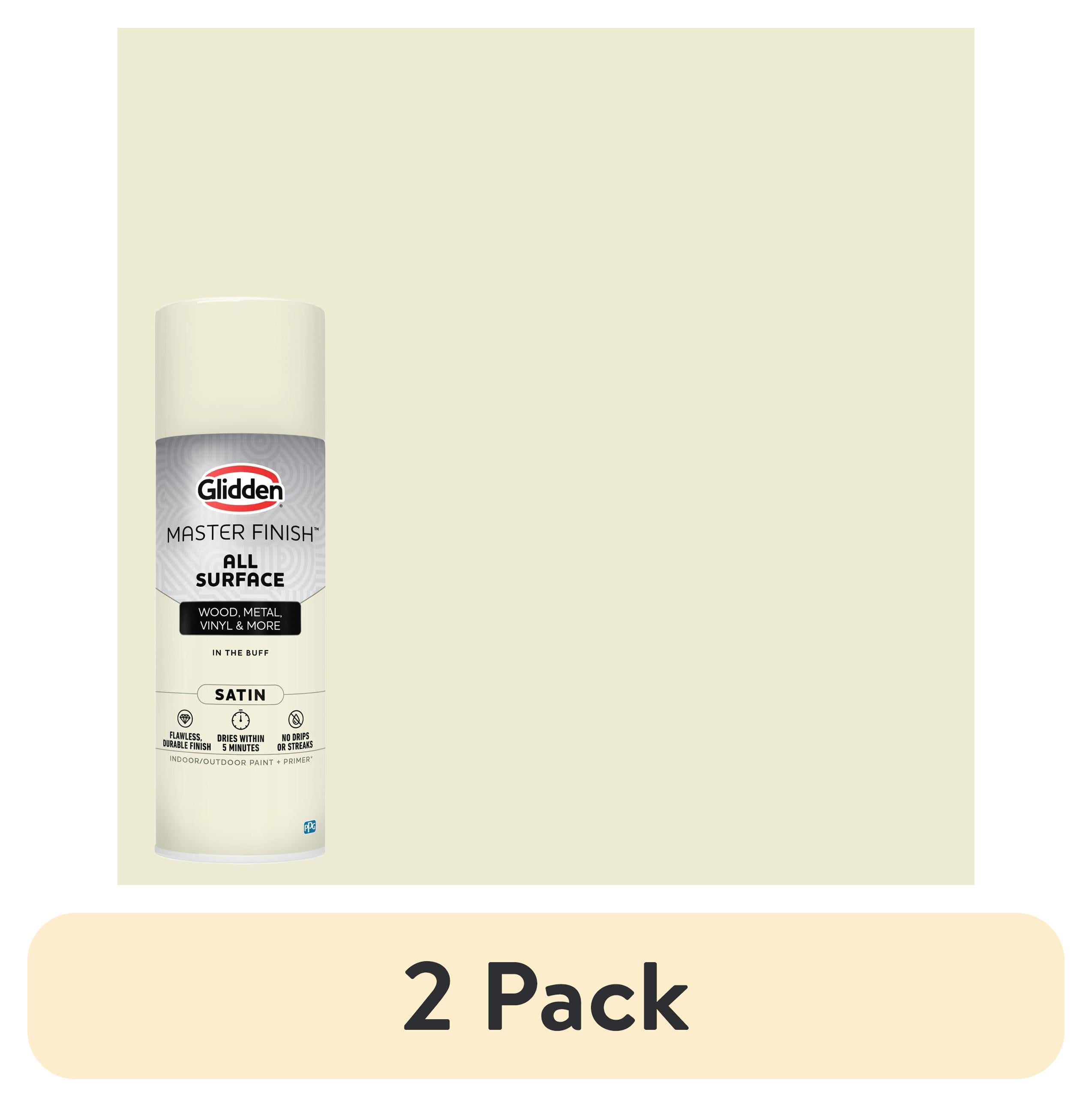 (2 pack) Glidden Master Finish 12 oz. Satin In the Buff Interior ...