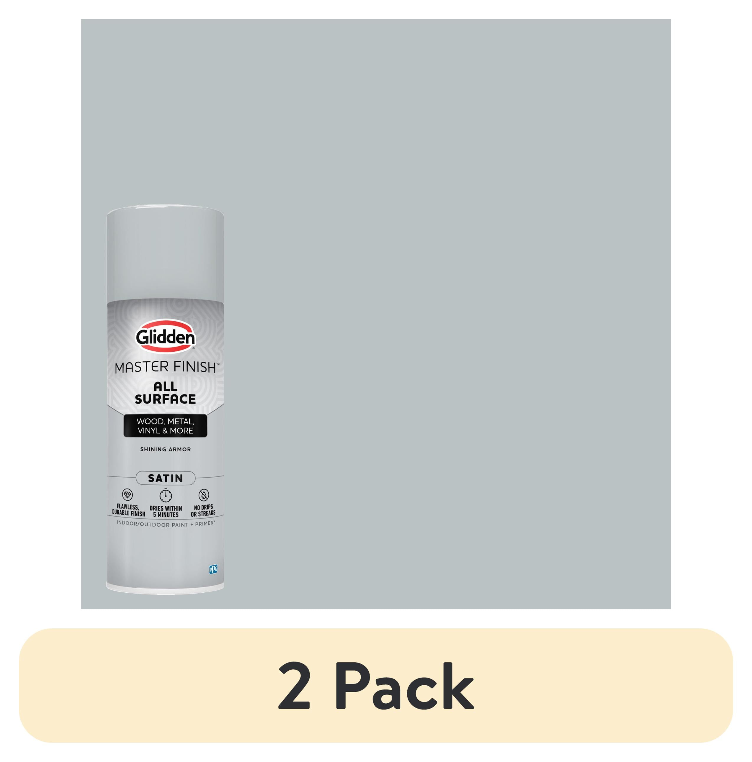 (2 pack) Glidden Master Finish 12 oz. Satin Shining Armor Interior ...