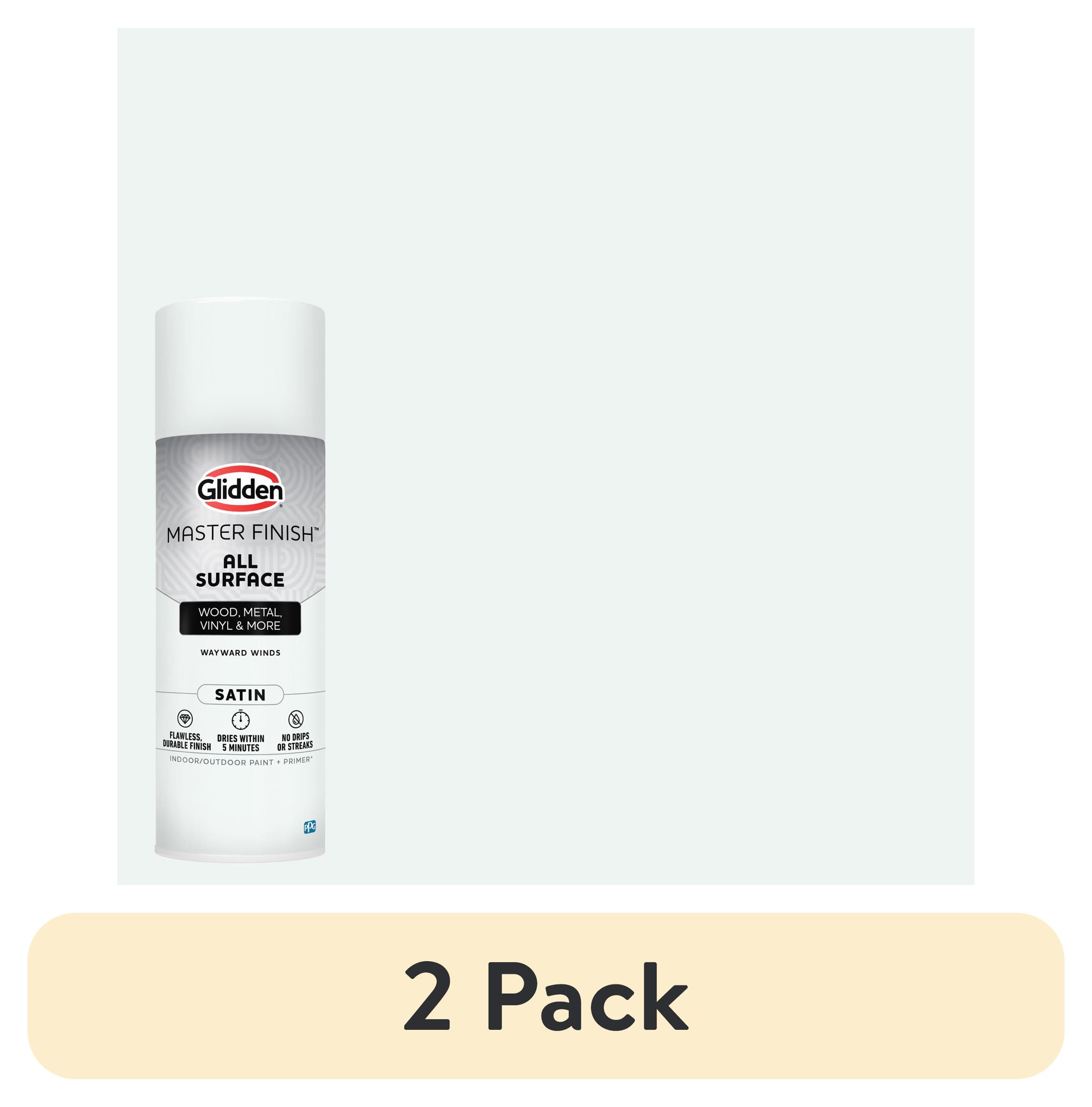 (2 pack) Glidden Master Finish 12 oz. Satin Wayward Winds Interior ...