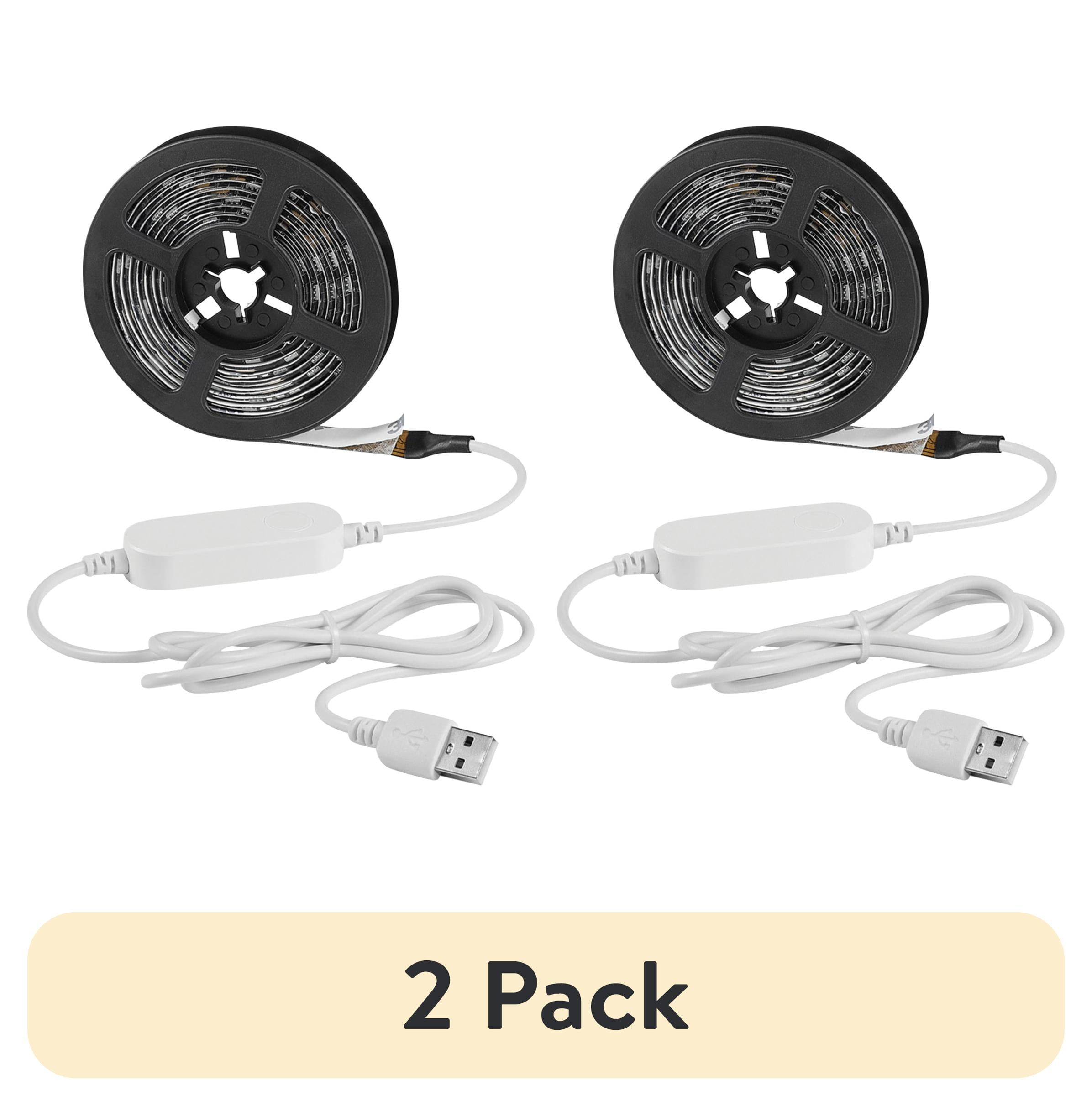(2 pack) Globe Electric 50115 Wi-Fi Smart Color-Changing-RGB USB-Plug ...