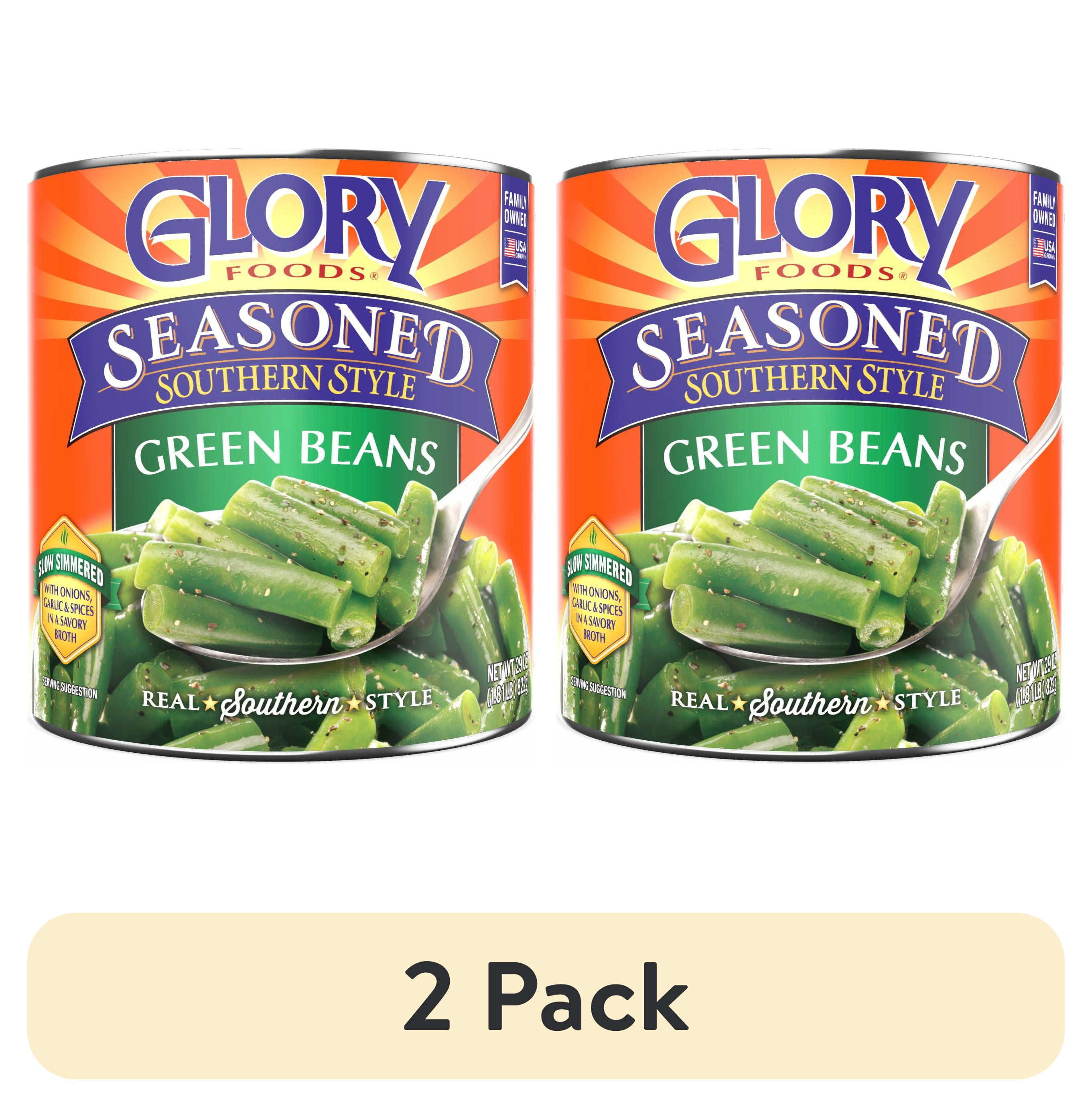 (2 pack) Glory Foods Seasoned Southern Style Green Beans, 29 oz., Can ...
