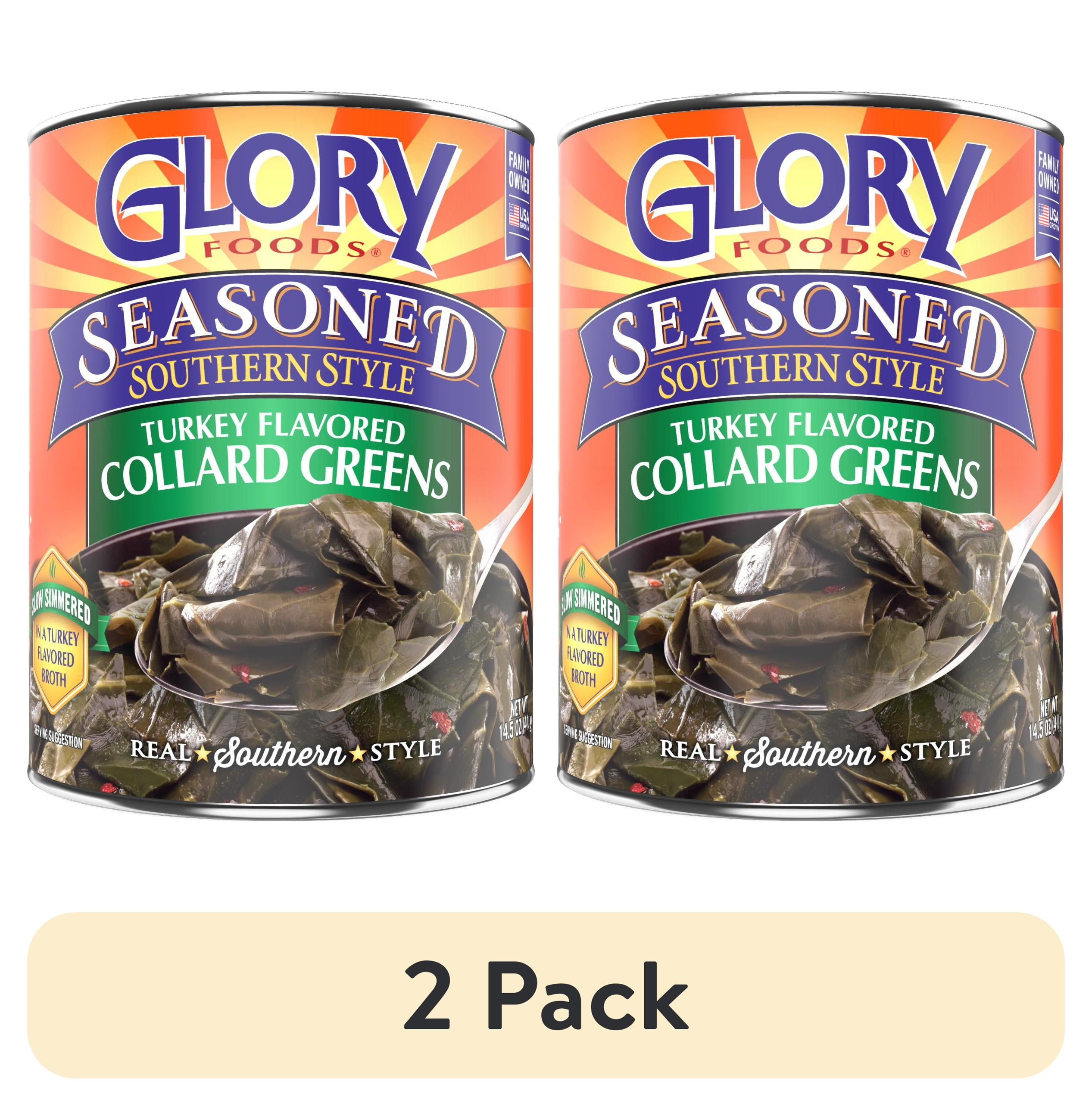 (2 pack) Glory Foods Seasoned Southern Style Turkey Flavored Collard ...