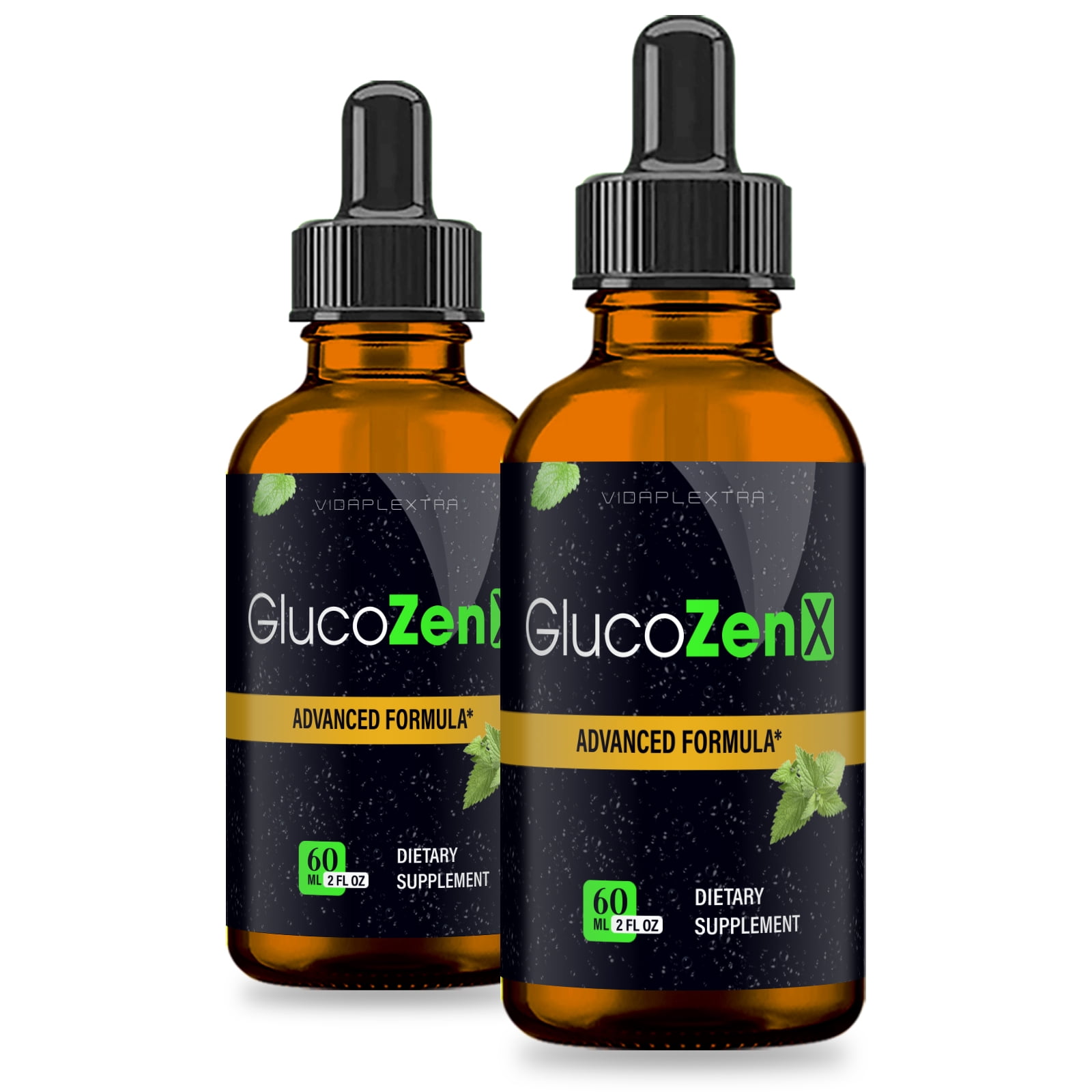 (2 pack) Gluco Zen X Drops - Gluco Zen X Liquid Drops - Walmart.com