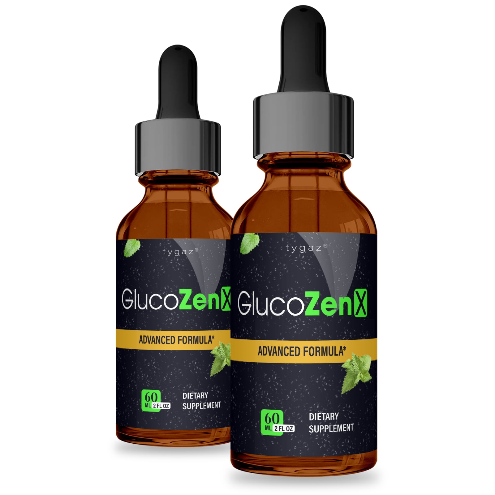 (2 pack) GlucoZenX - Gluco Zen X Liquid Supplement - Walmart.com
