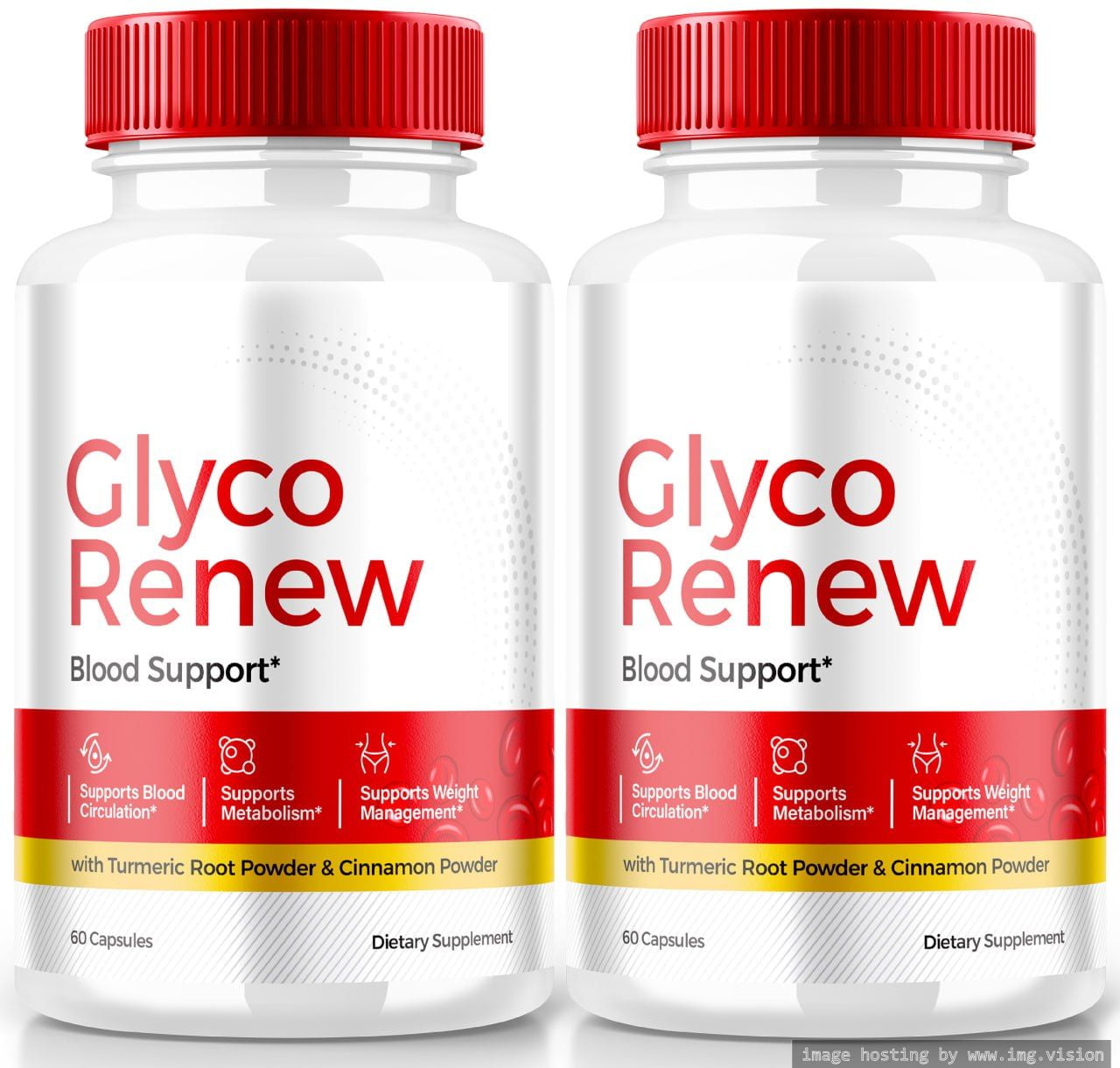 (2 pack) Glyco Renew Blood Support Pills, All Natural Blood Formula ...