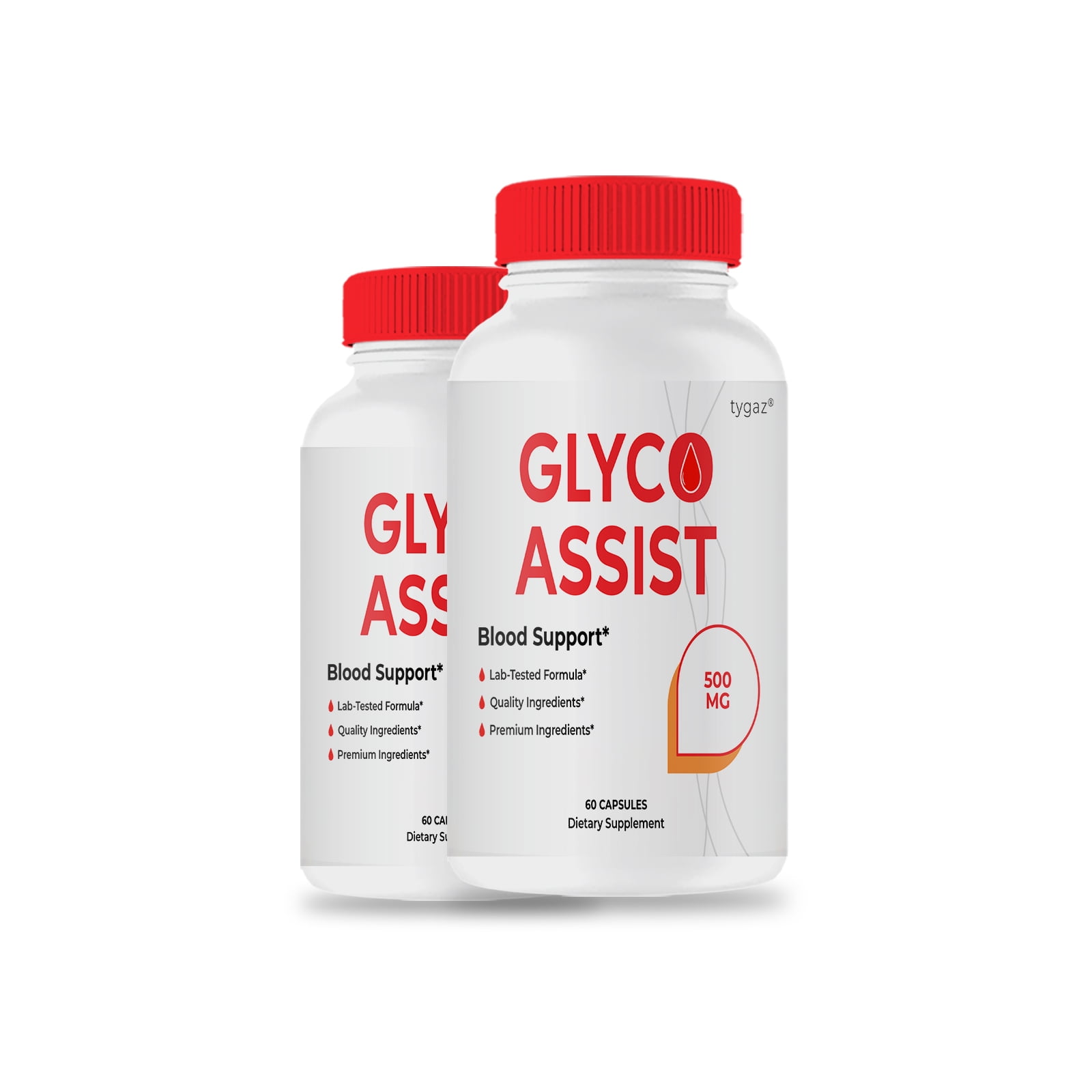 (2 pack) GlycoAssist - Glyco Assist Pill Supplement - Walmart.com