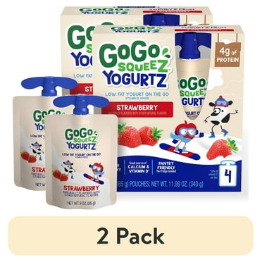 Go-GURT Protein Kids Low Fat Yogurt Value Pack, 2 lbs (16 Tubes) - Walmart.com