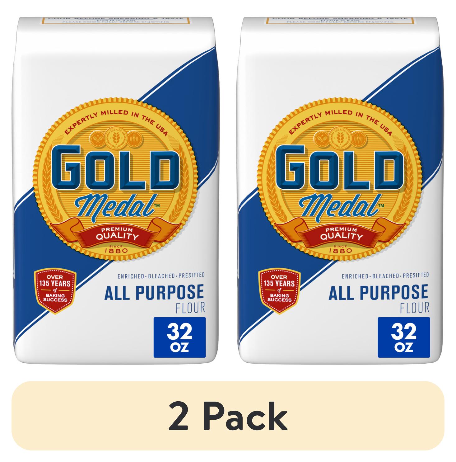 (2 pack) Gold Medal All Purpose Flour, Baking Flour, 2 lb Bag - Walmart.com