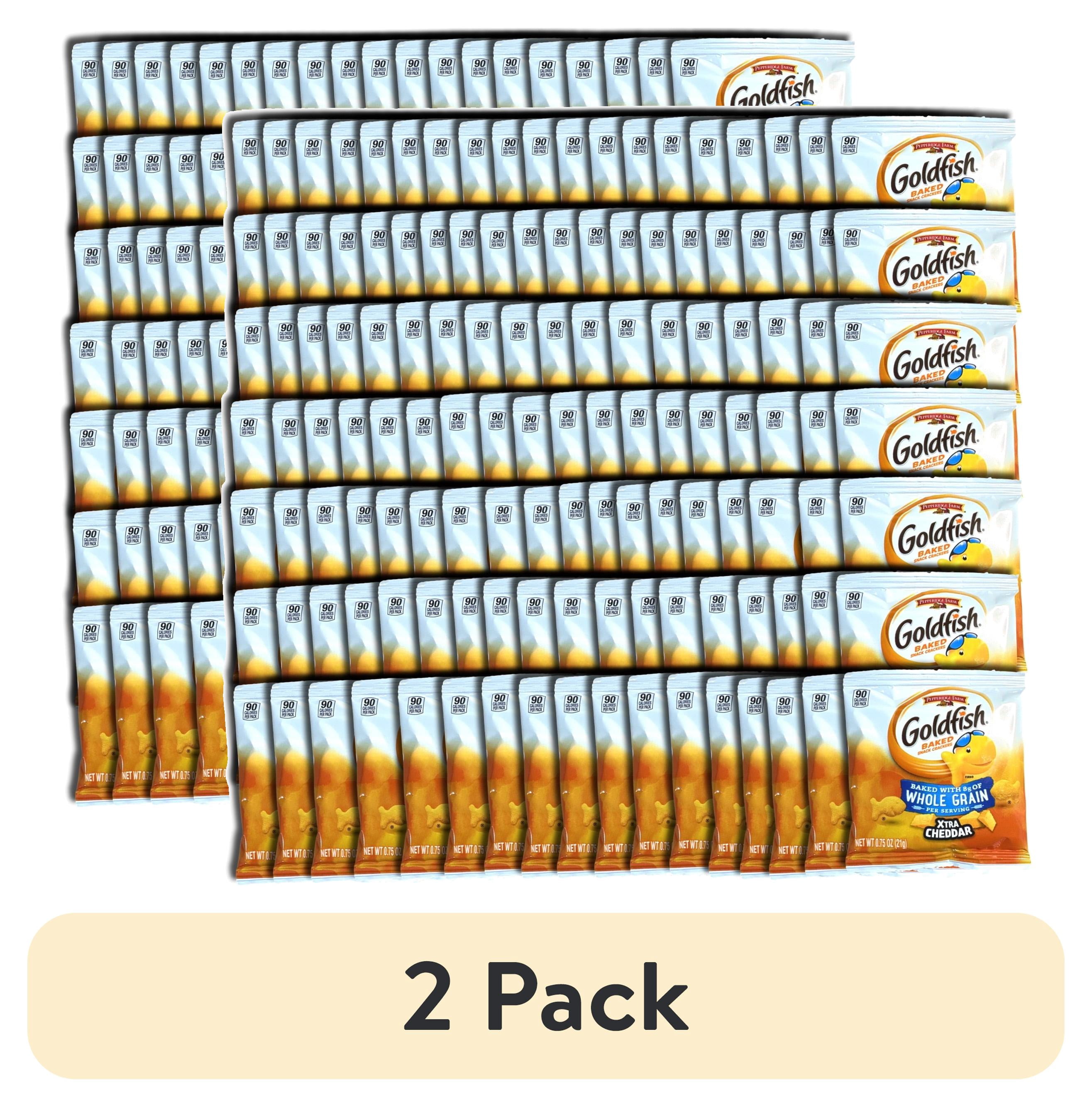 (2 pack) Goldfish Whole Grain Xtra Cheddar Goldfish Crackers Individual ...