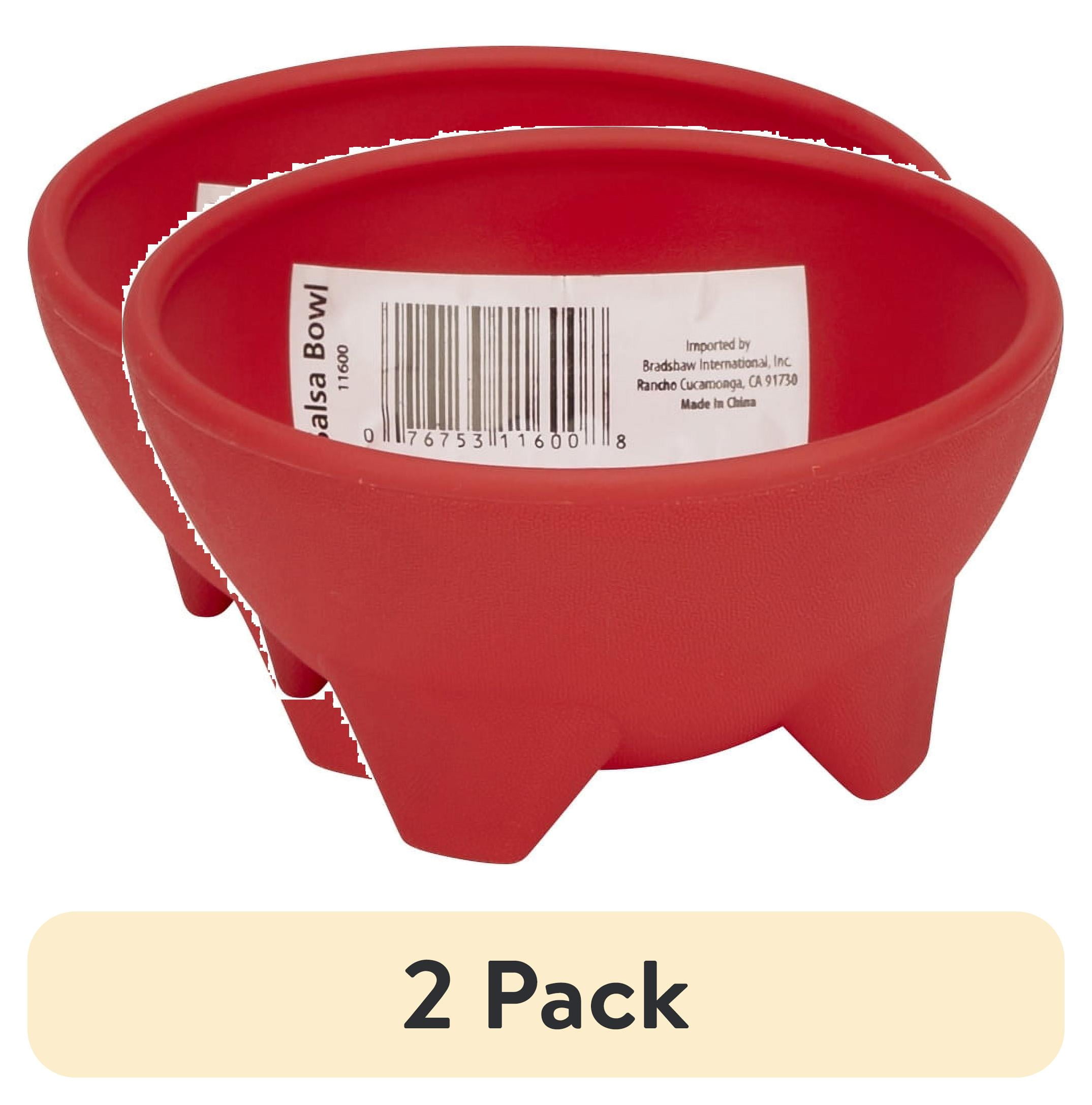 Goodcook Salsa Bowl 2 Pack 14oz Plastic Condiment Dipping Toppings ...
