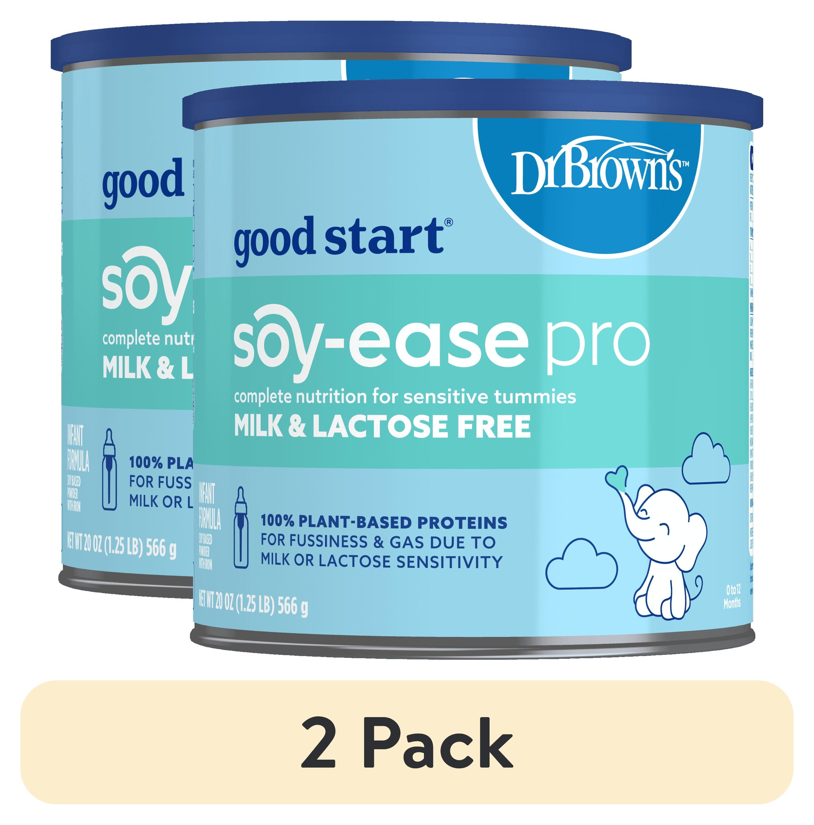 (2 pack) Good Start Dr. Brown's Soy-Ease Pro, Lactose-Free Baby Formula ...