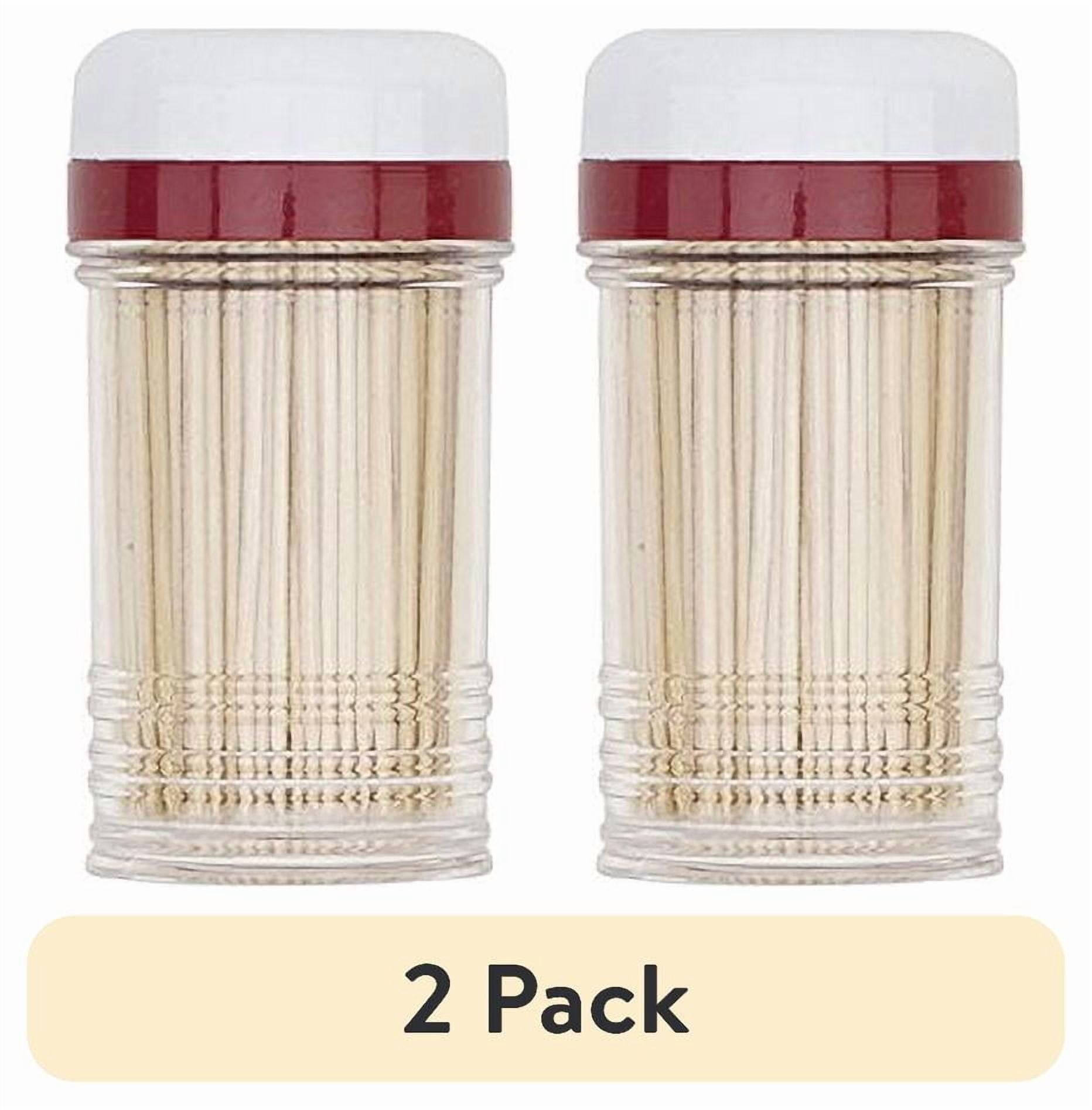 (2 pack) GoodCook 3.5" BPA-Free Plastic Toothpick Dispenser with 200 ...