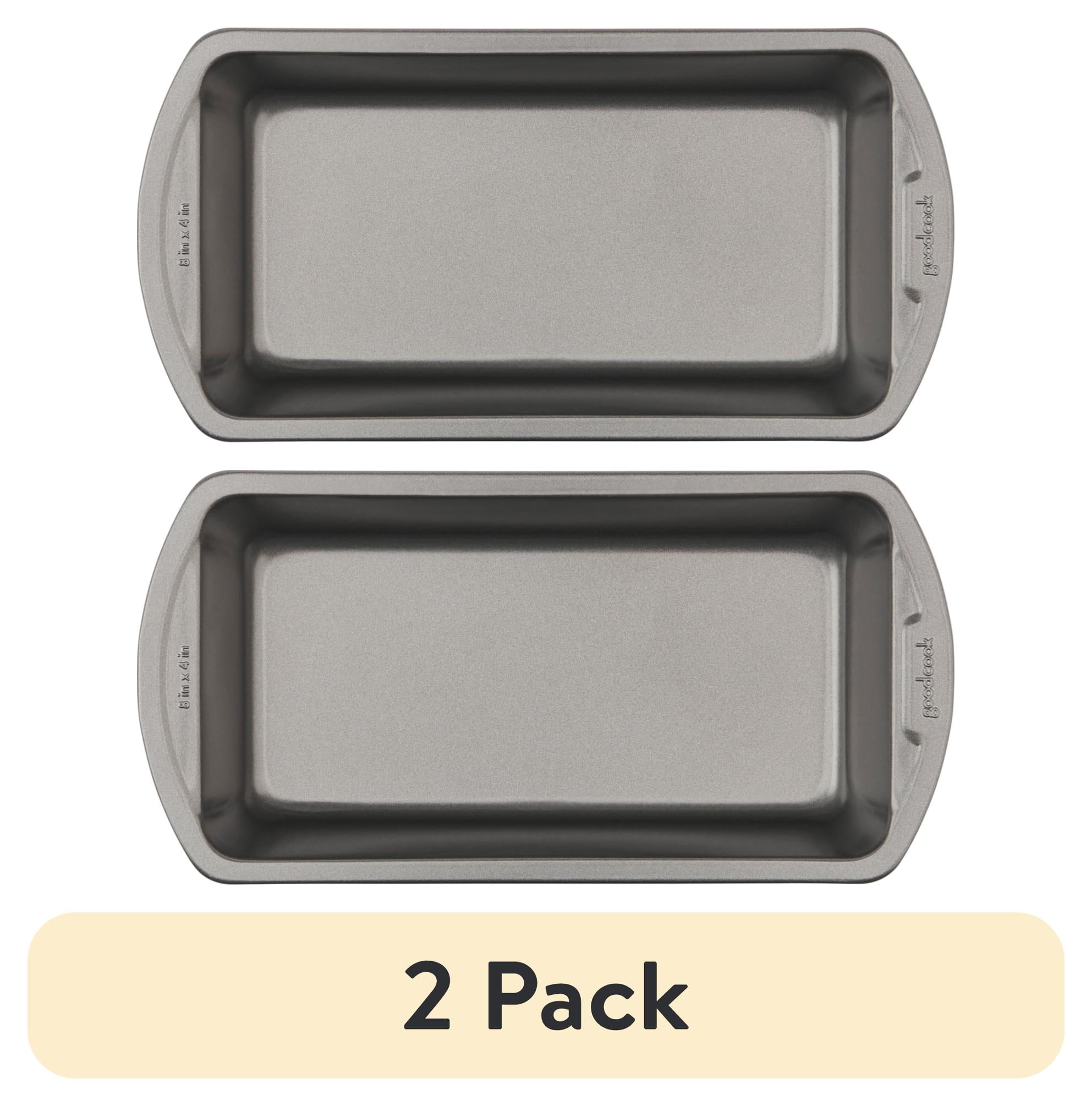(2 pack) GoodCook Set of 2 Medium 8" x 4" Nonstick Steel Bread Loaf ...