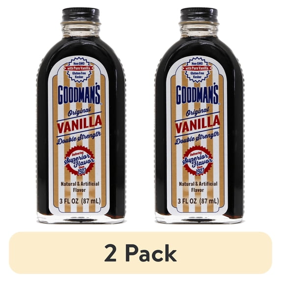 (2 pack) Goodman's Vanilla Original Double Strength Nat & Art 3 fl oz ...