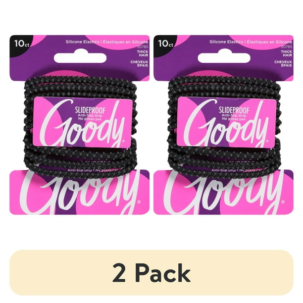 (2 pack) Goody® Active Stay Put Elastics, 10 CT - Walmart Business Supplies