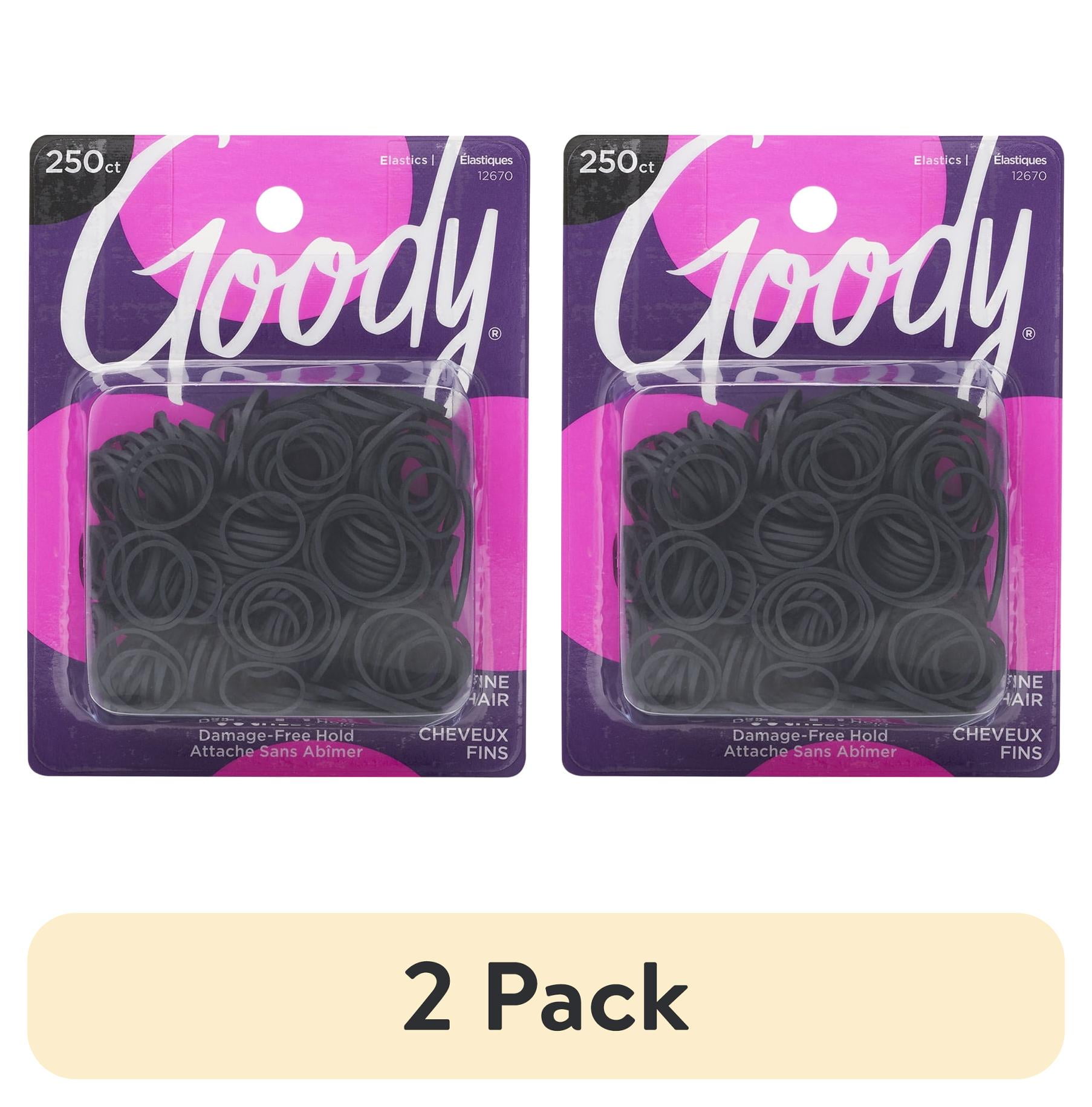 (2 pack) Goody Mini Rubber Bands, Ouchless Hold Hair Elastics for Fine ...
