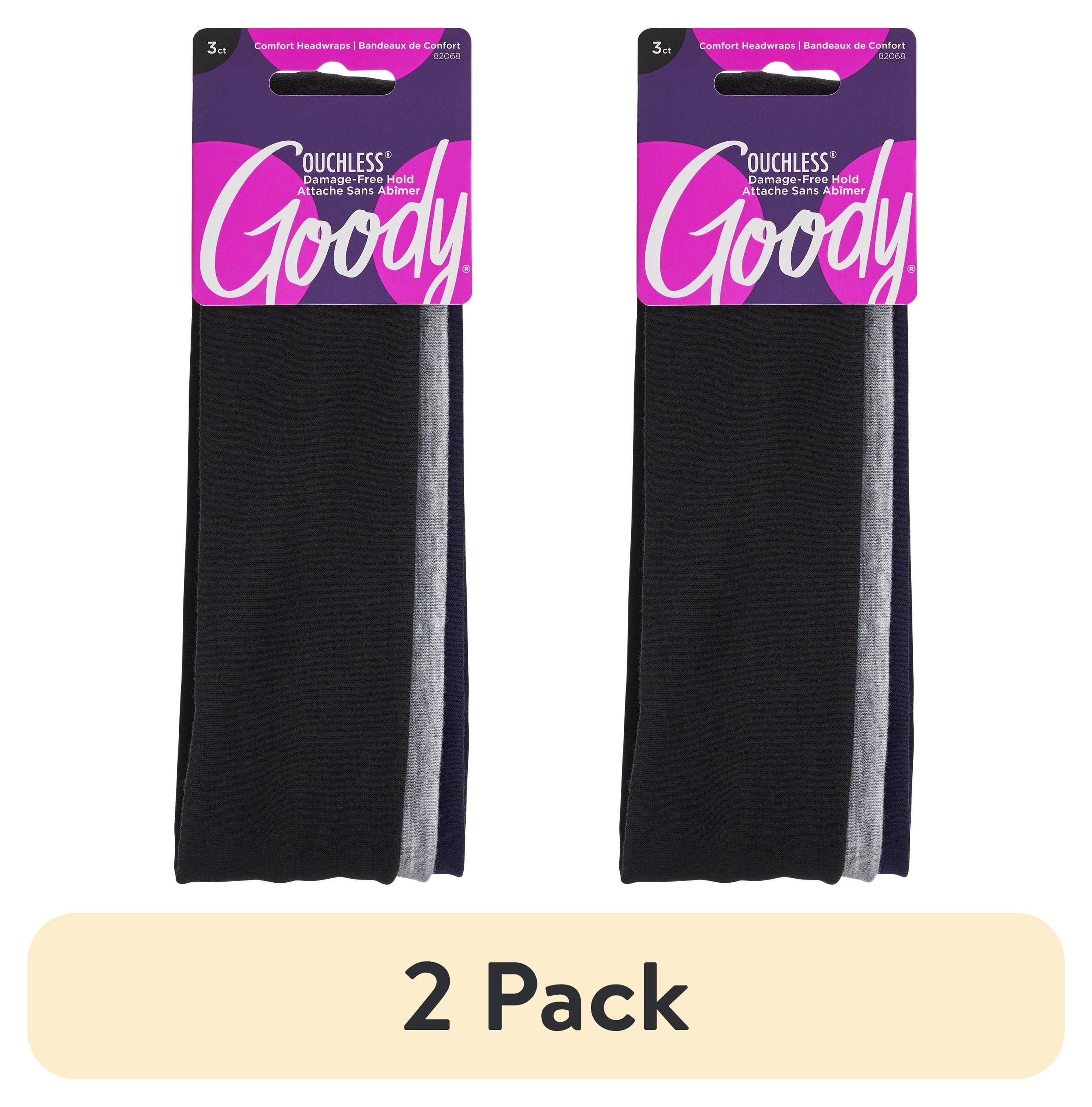 (2 pack) Goody Neutral Fabric Headbands, Soft, All-Day Comfort and ...