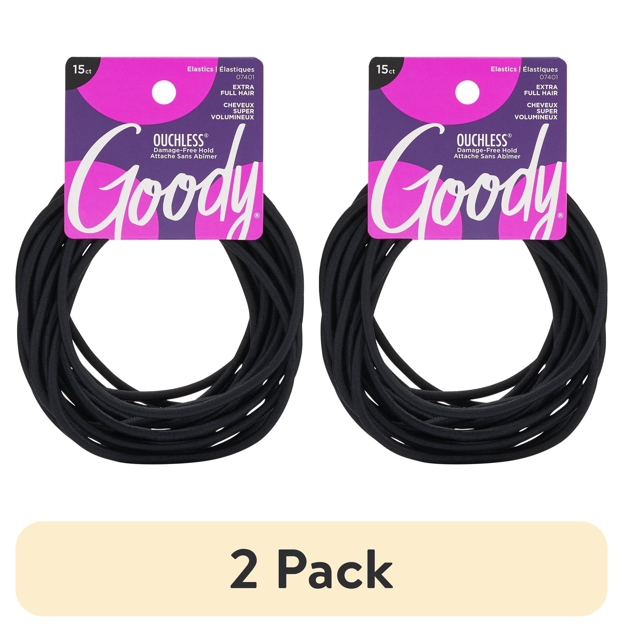 (2 pack) Goody XL Elastics For Extra Thick Hair Accessories, 15 Count ...