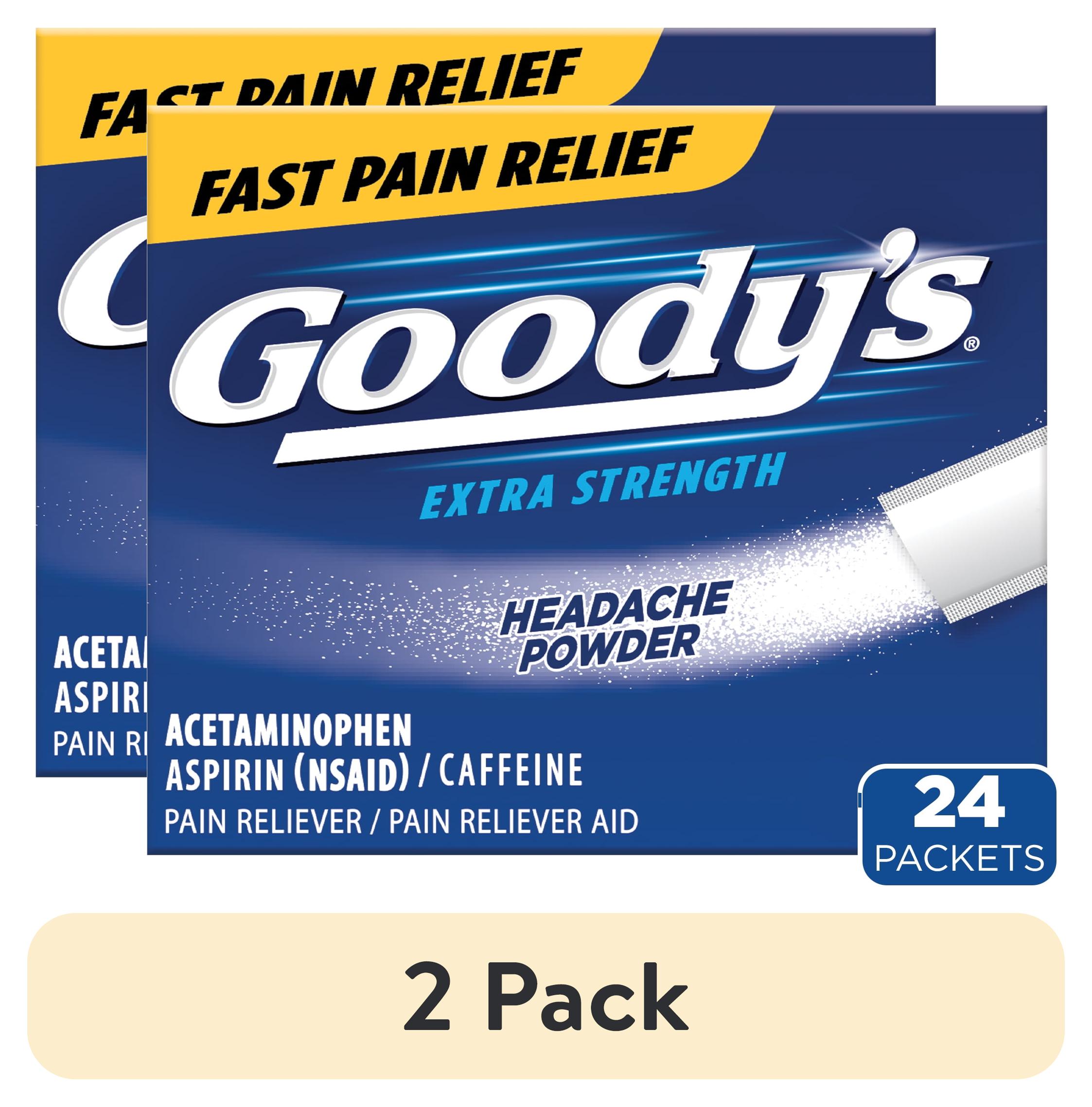 (2 pack) Goody's Extra Strength Headache Powder, 24 Powder Sticks ...